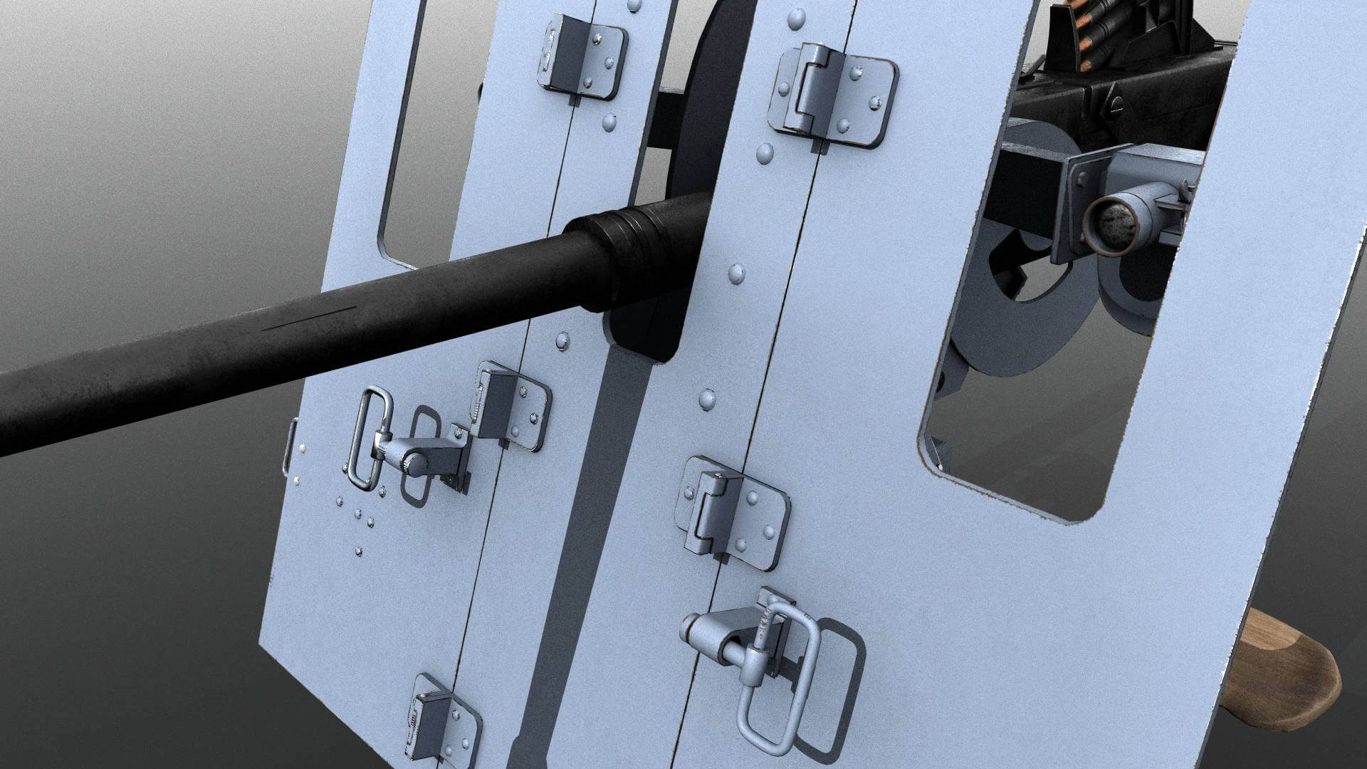 German 37mm Flak 42 - 3D Model by Carlo Cestra