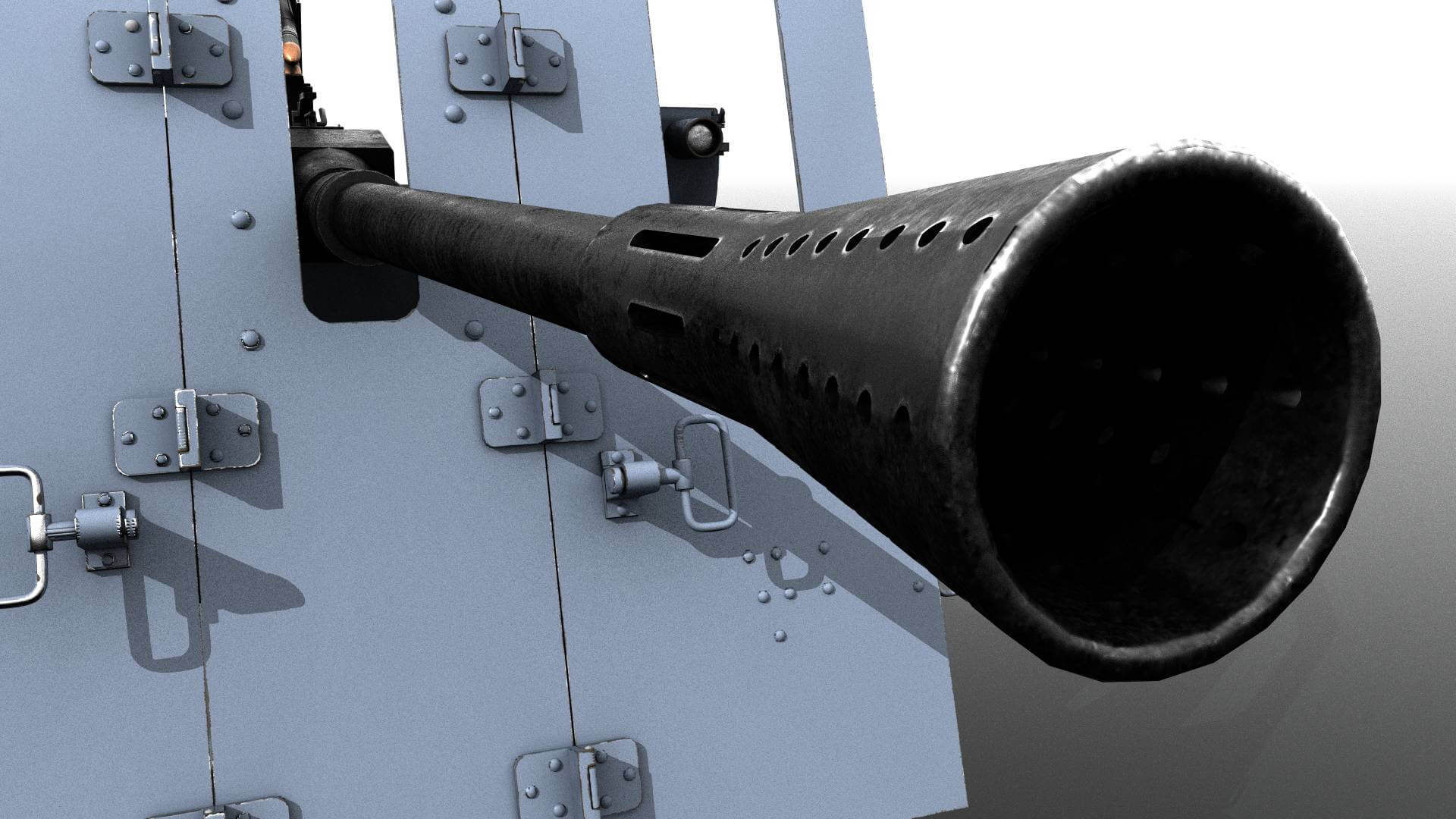 German 37mm Flak 42 - 3D Model by Carlo Cestra