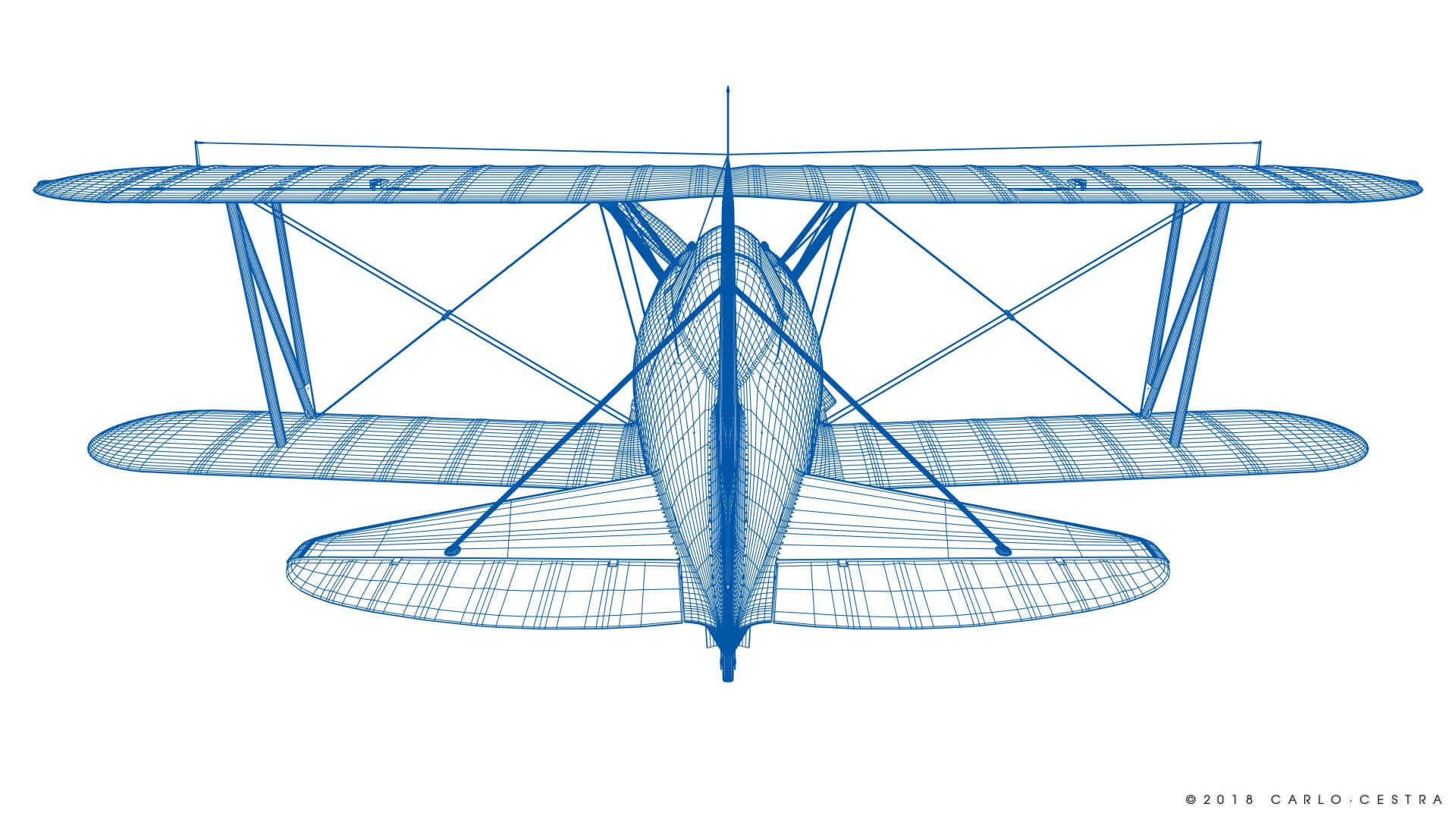 Grumman F2F-1 US Marines 1937 3D Model by Carlo Cestra