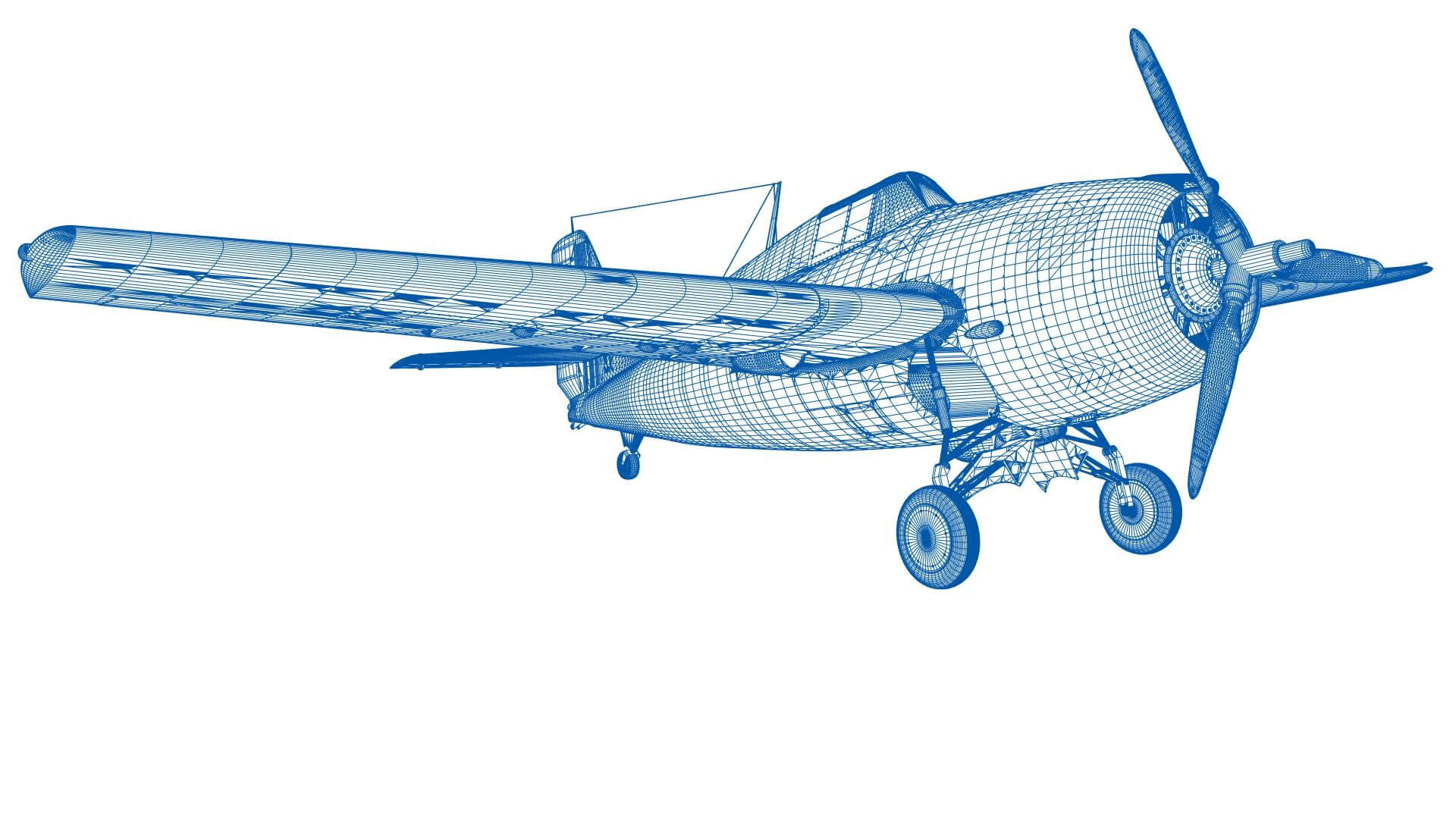 Grumman F4F-3 Wildcat 13 3D Model by Carlo Cestra