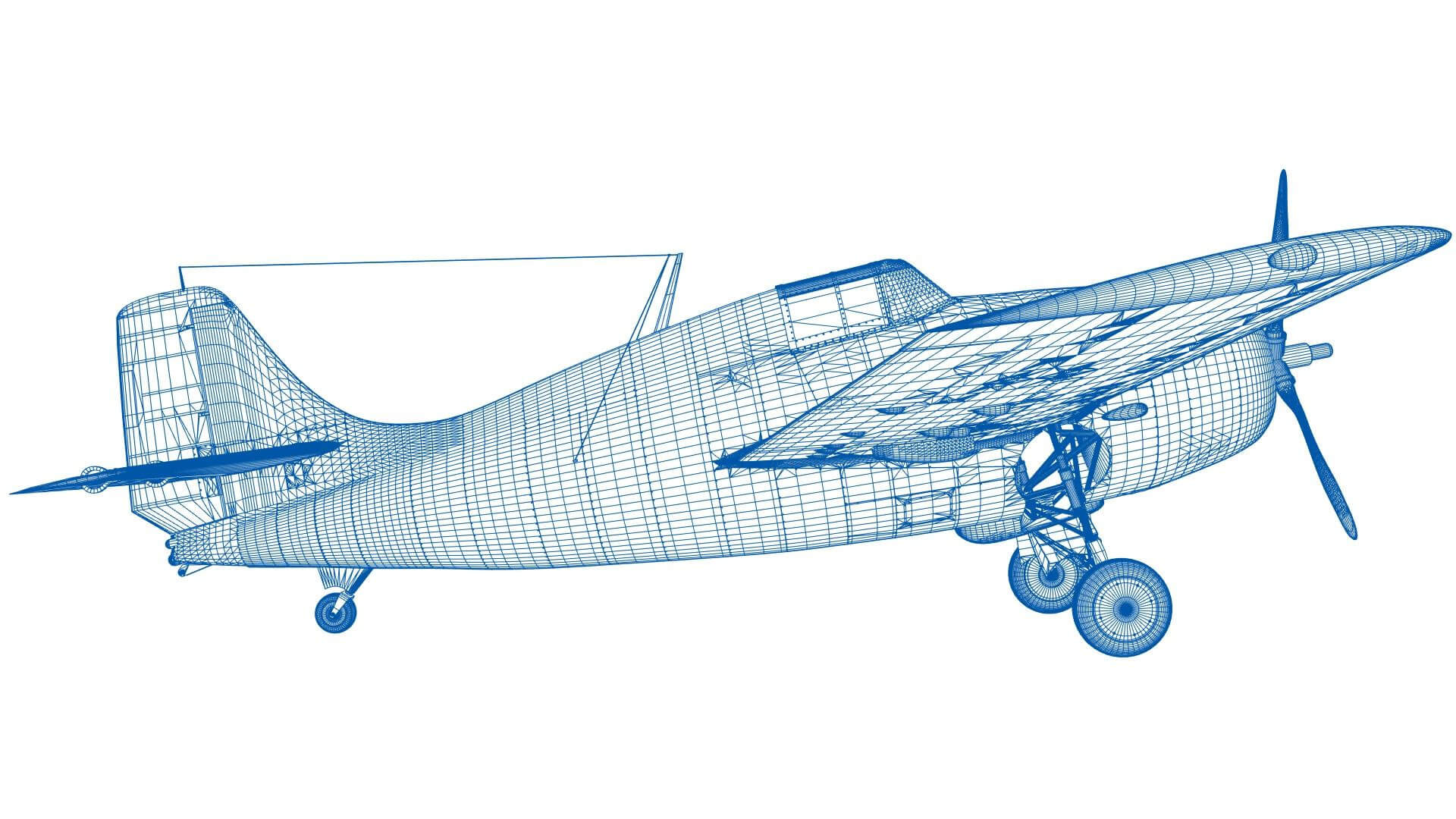 Grumman F4F-3 Wildcat 13 3D Model by Carlo Cestra