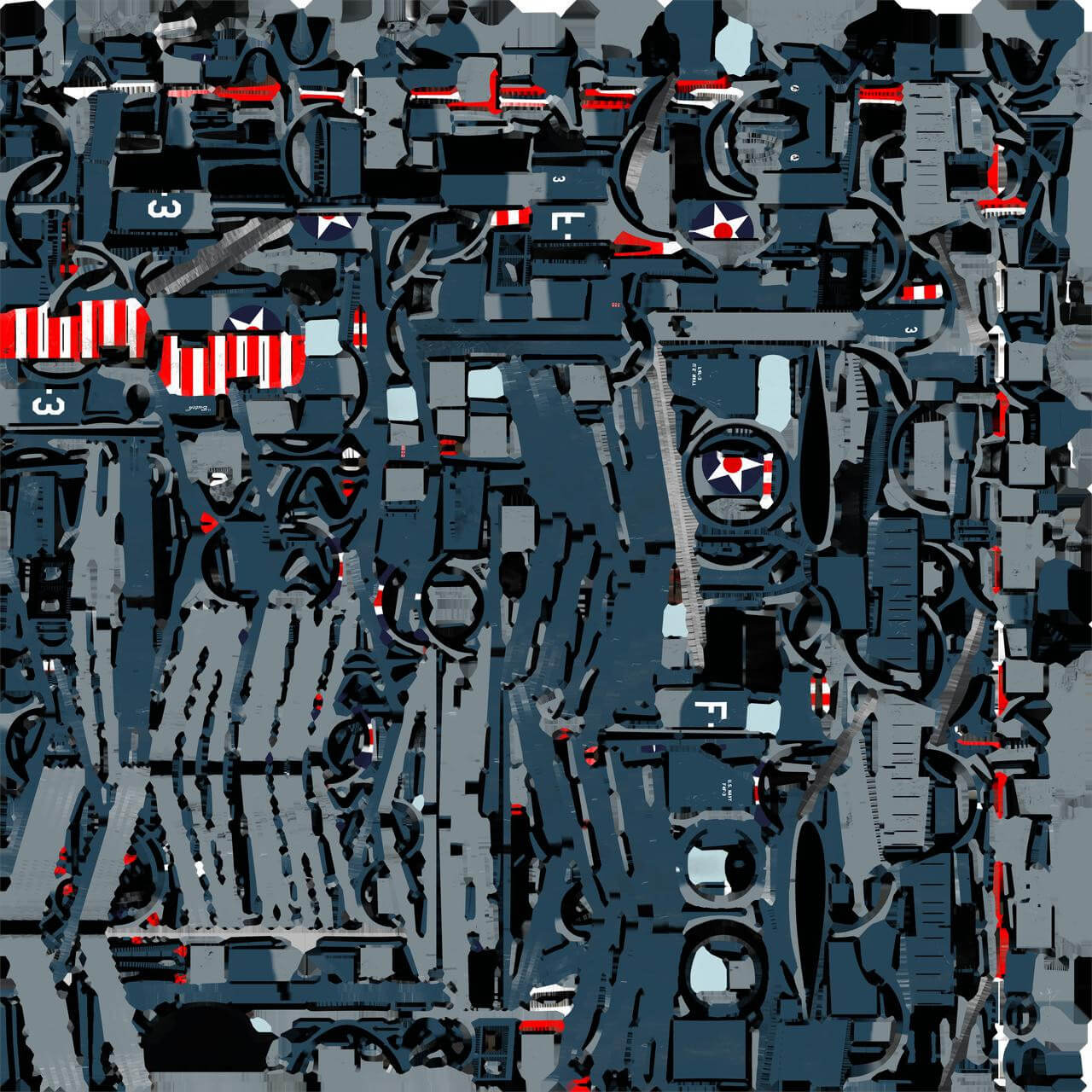 Grumman F4F-3 Wildcat F3 Butch 3D Model by Carlo Cestra