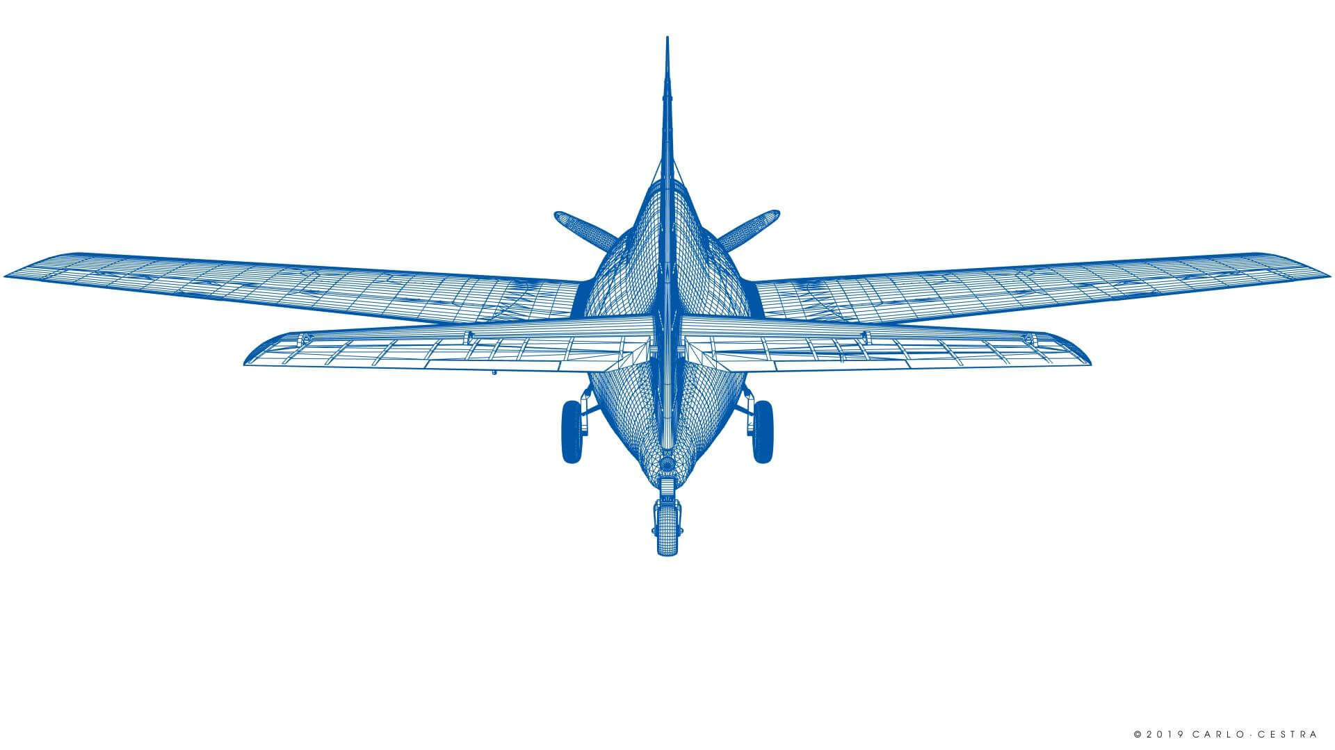 Grumman F4F-3 Wildcat MF1 3D Model by Carlo Cestra