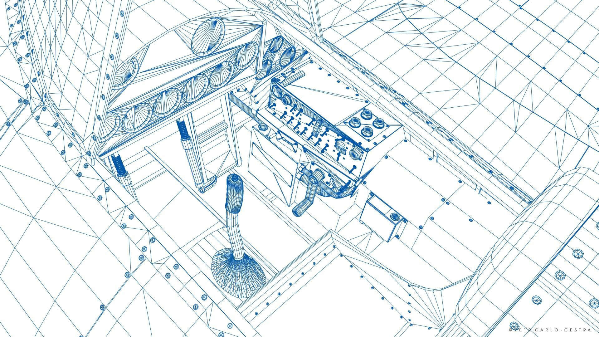 Grumman F4F-3 Wildcat MF1 3D Model by Carlo Cestra