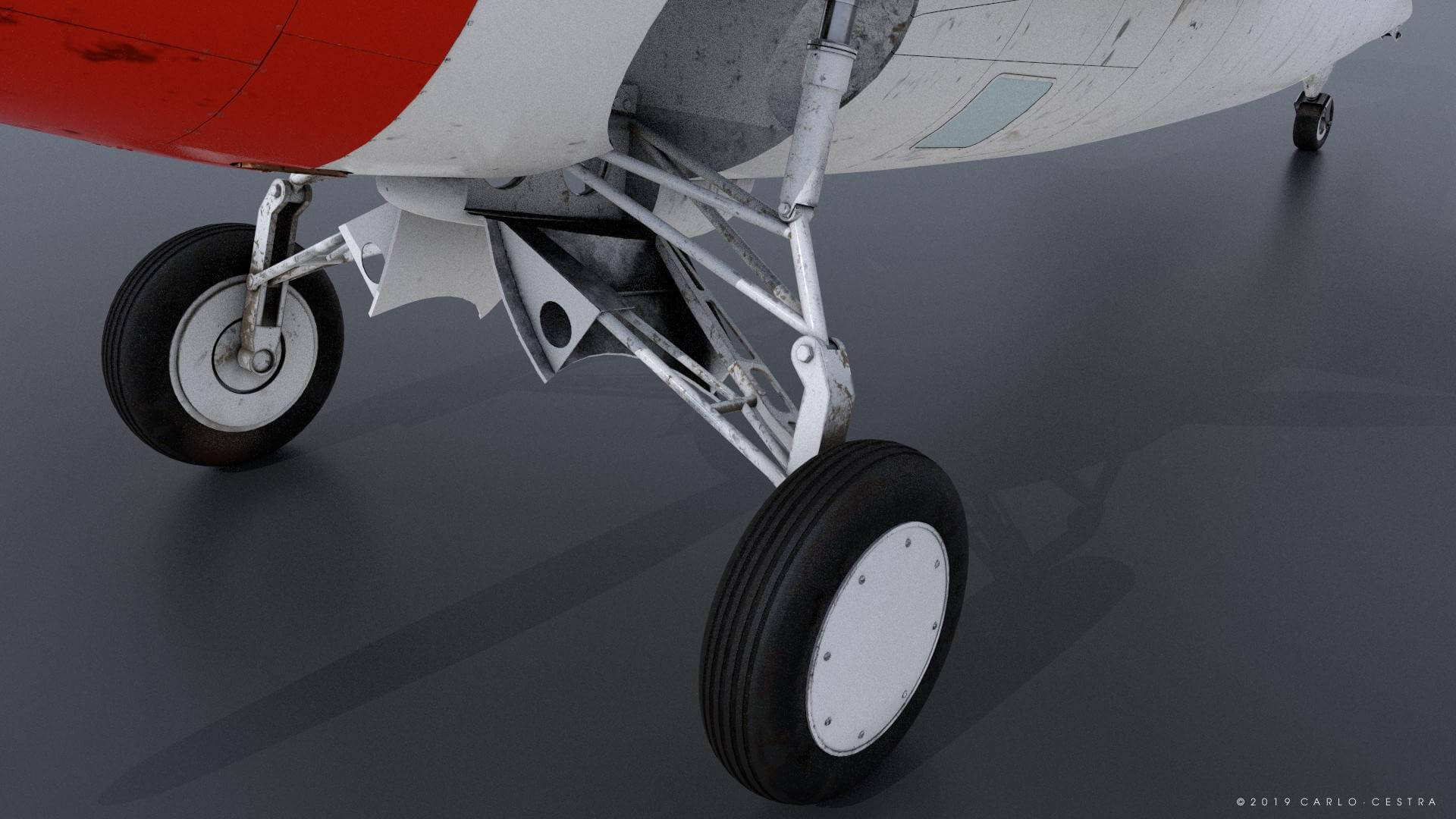 Grumman F4F-3 Wildcat VF7-7F3 3D Model by Carlo Cestra