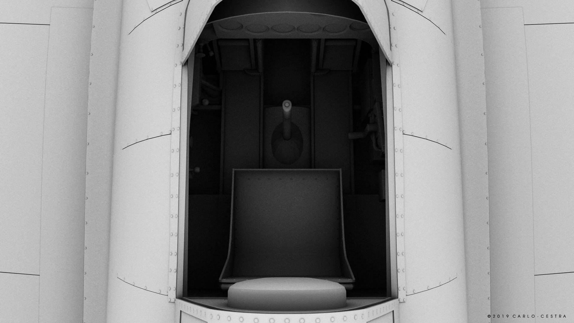 Grumman F4F-3 Wildcat VF7-7F3 3D Model by Carlo Cestra