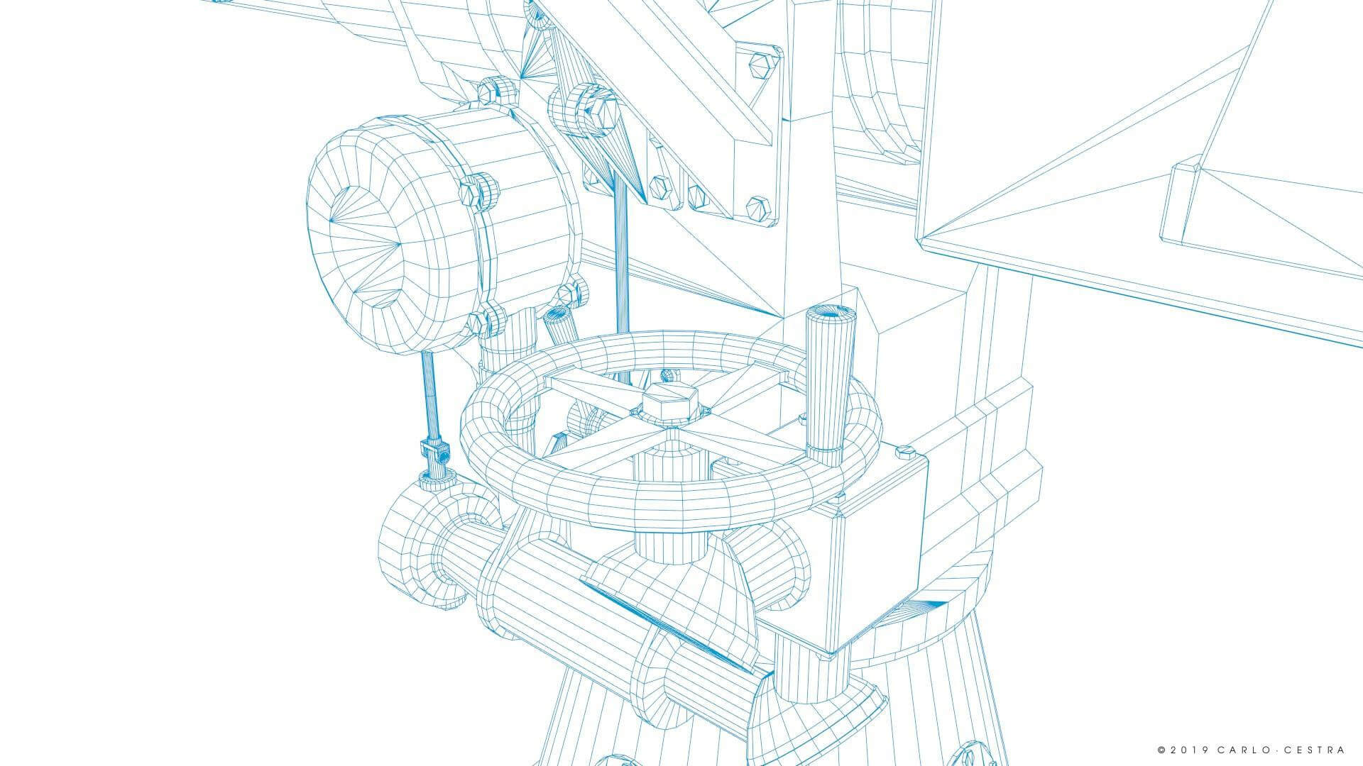 Howitzer 120-15 OTO 1933 3D Model by Carlo Cestra