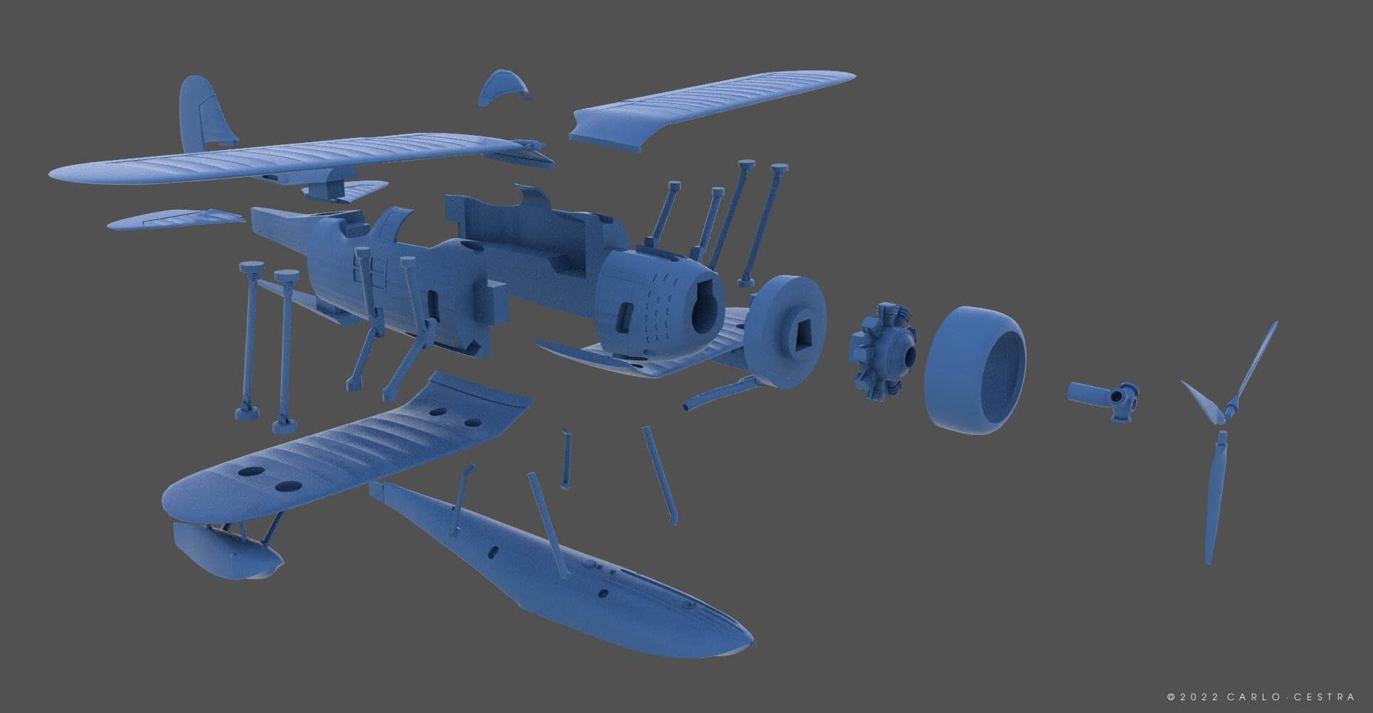 Imam RO43 1/72 scale - 3D Model by Carlo Cestra