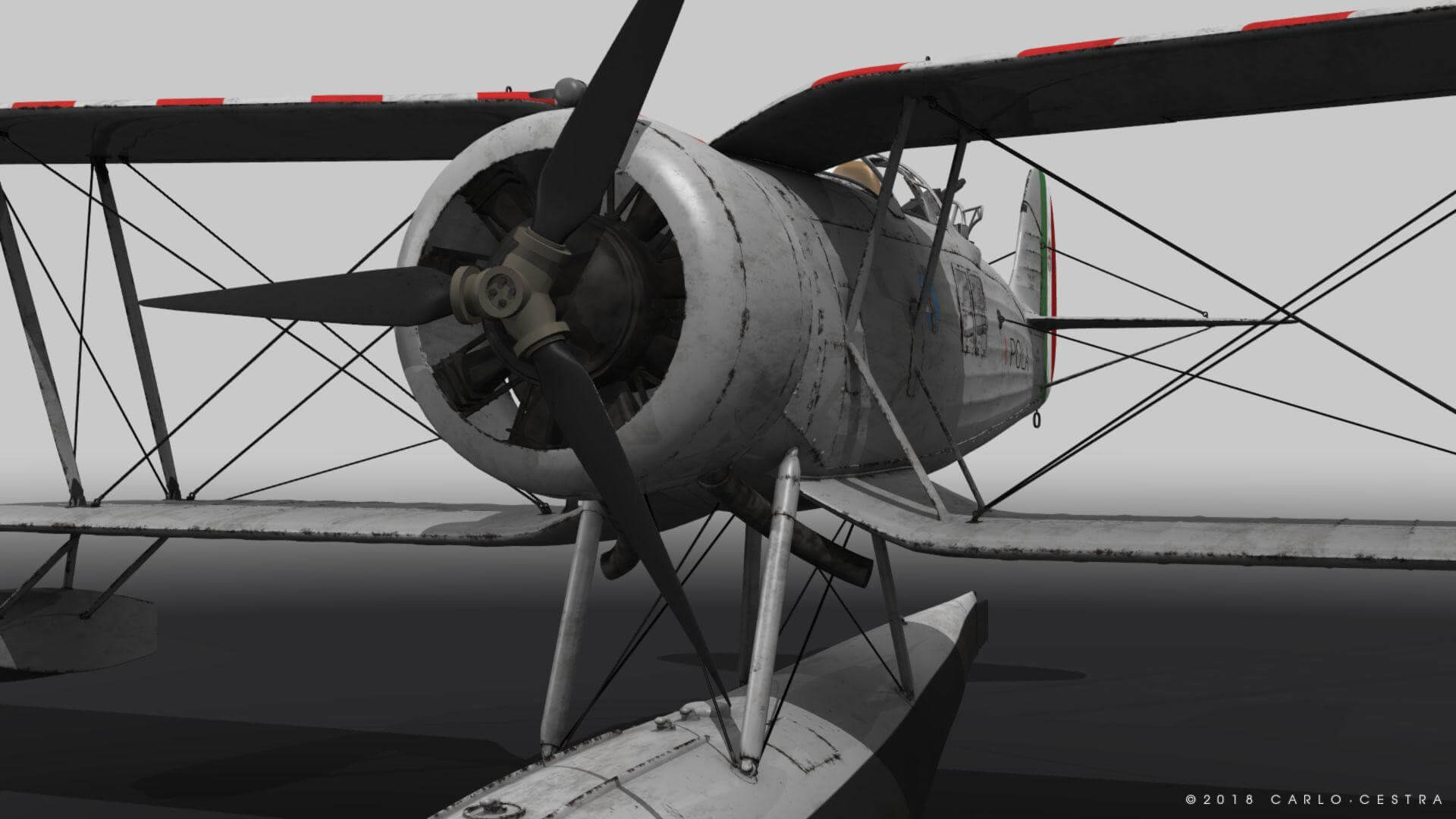 IMAM RO43 on Board POLA - 3D Model by Carlo Cestra