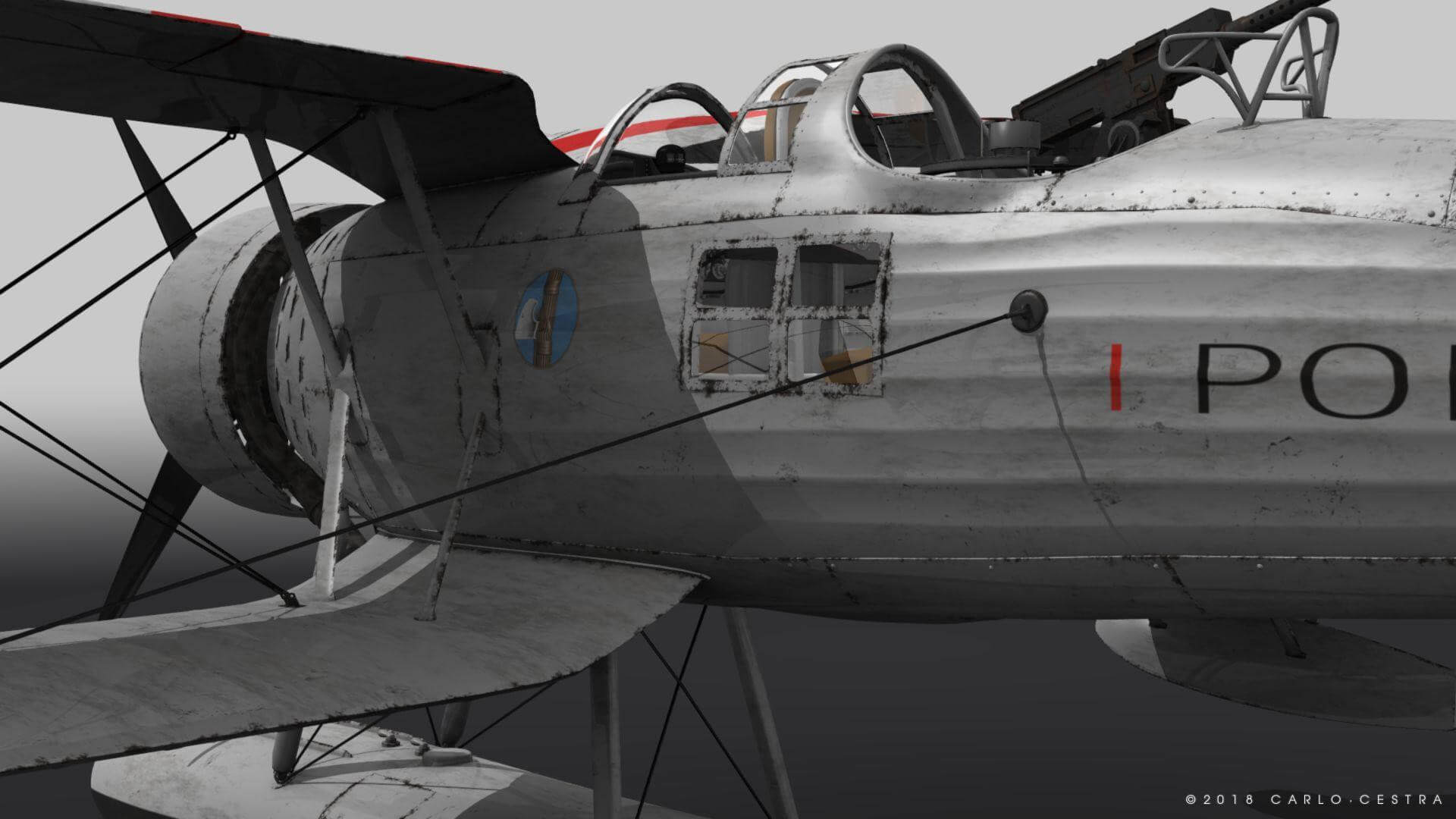IMAM RO43 on Board POLA - 3D Model by Carlo Cestra