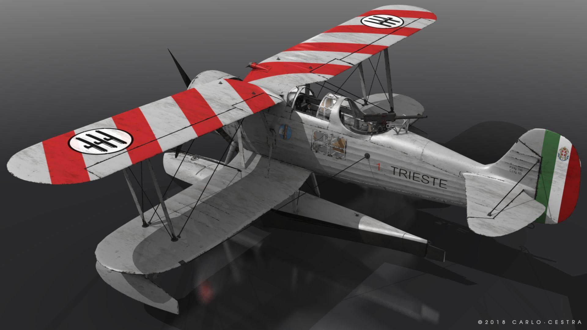 IMAM RO43 on Board TRIESTE - 3D Model by Carlo Cestra