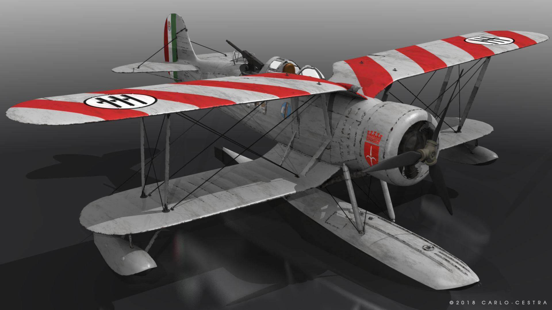 IMAM RO43 on Board TRIESTE - 3D Model by Carlo Cestra