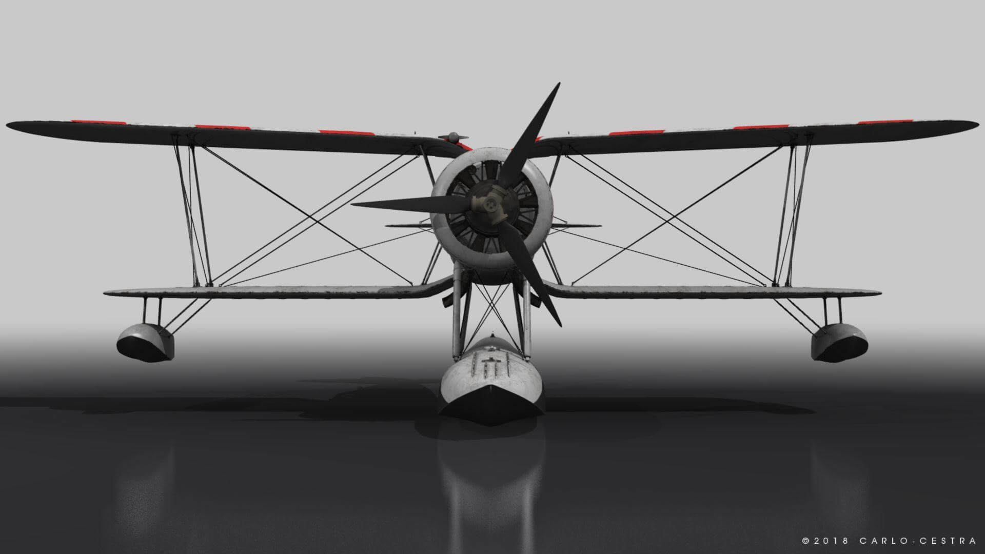 IMAM RO43 on Board TRIESTE - 3D Model by Carlo Cestra