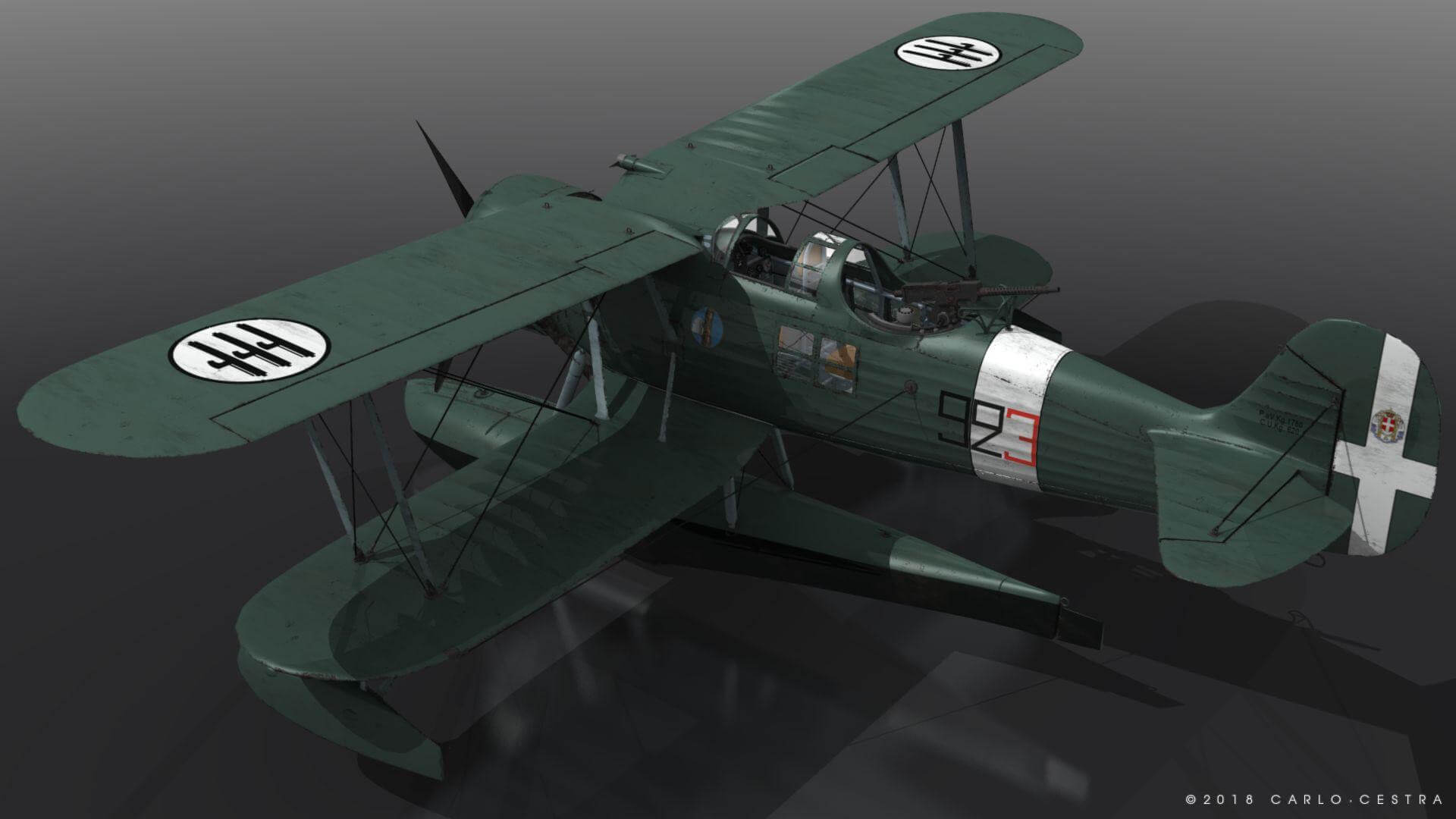 IMAM RO43 on Board Vittorio Veneto - 3D Model by Carlo Cestra