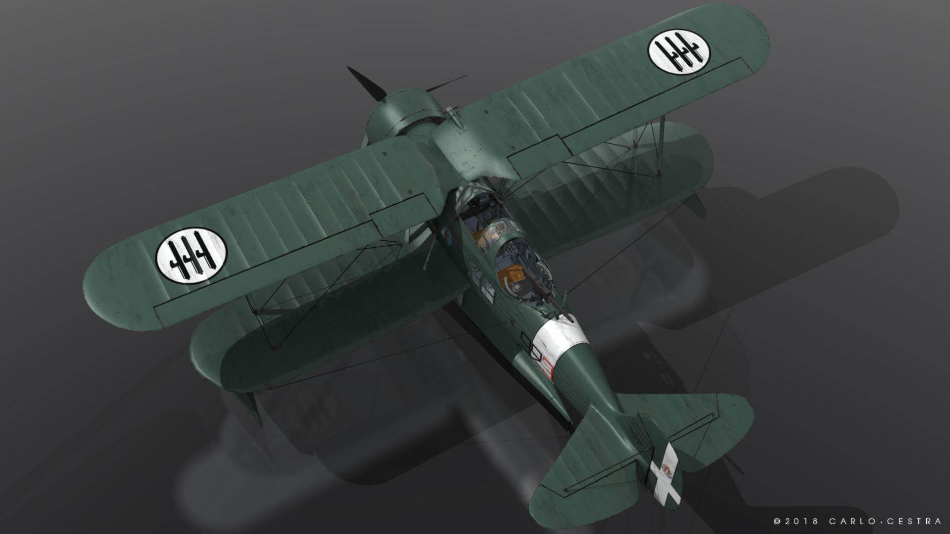IMAM RO43 on Board Vittorio Veneto - 3D Model by Carlo Cestra
