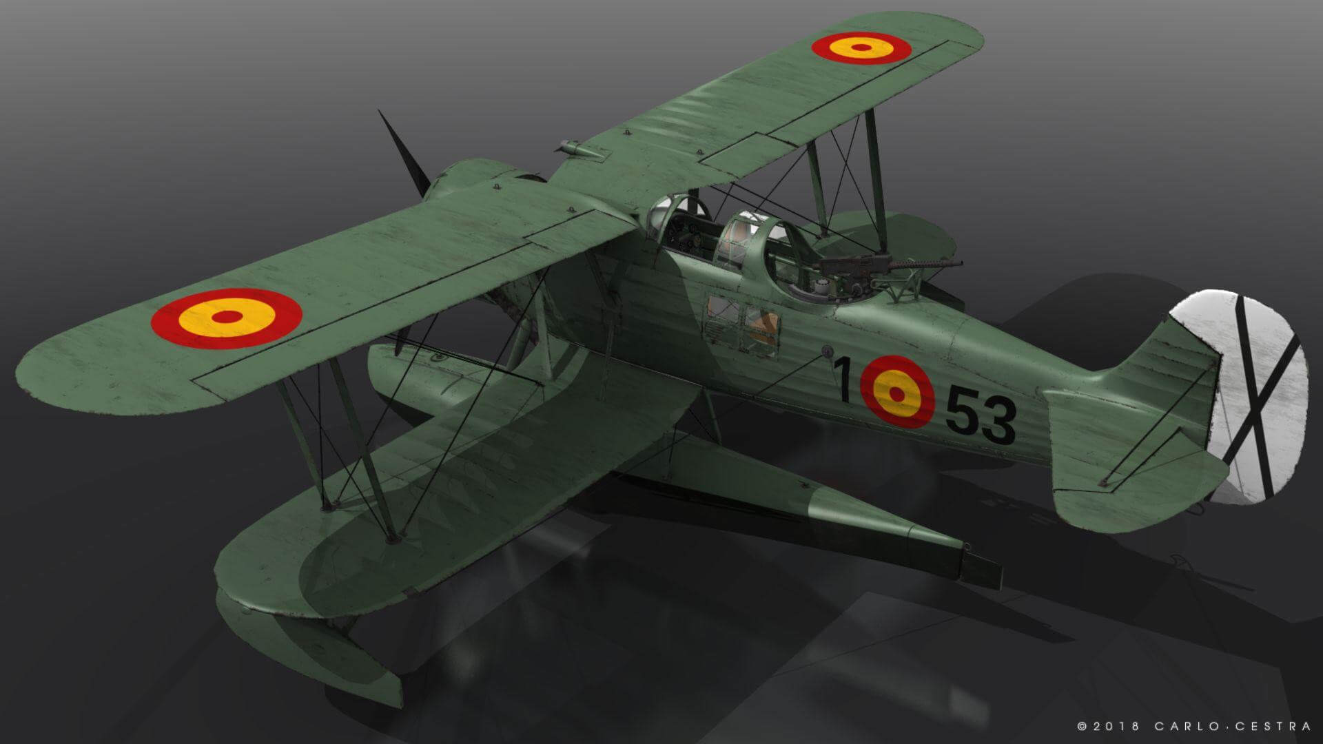 IMAM RO43 Spanish Air Force - 3D Model by Carlo Cestra