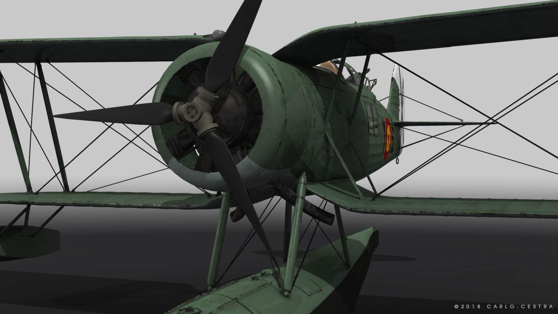 IMAM RO43 Spanish Air Force - 3D Model by Carlo Cestra