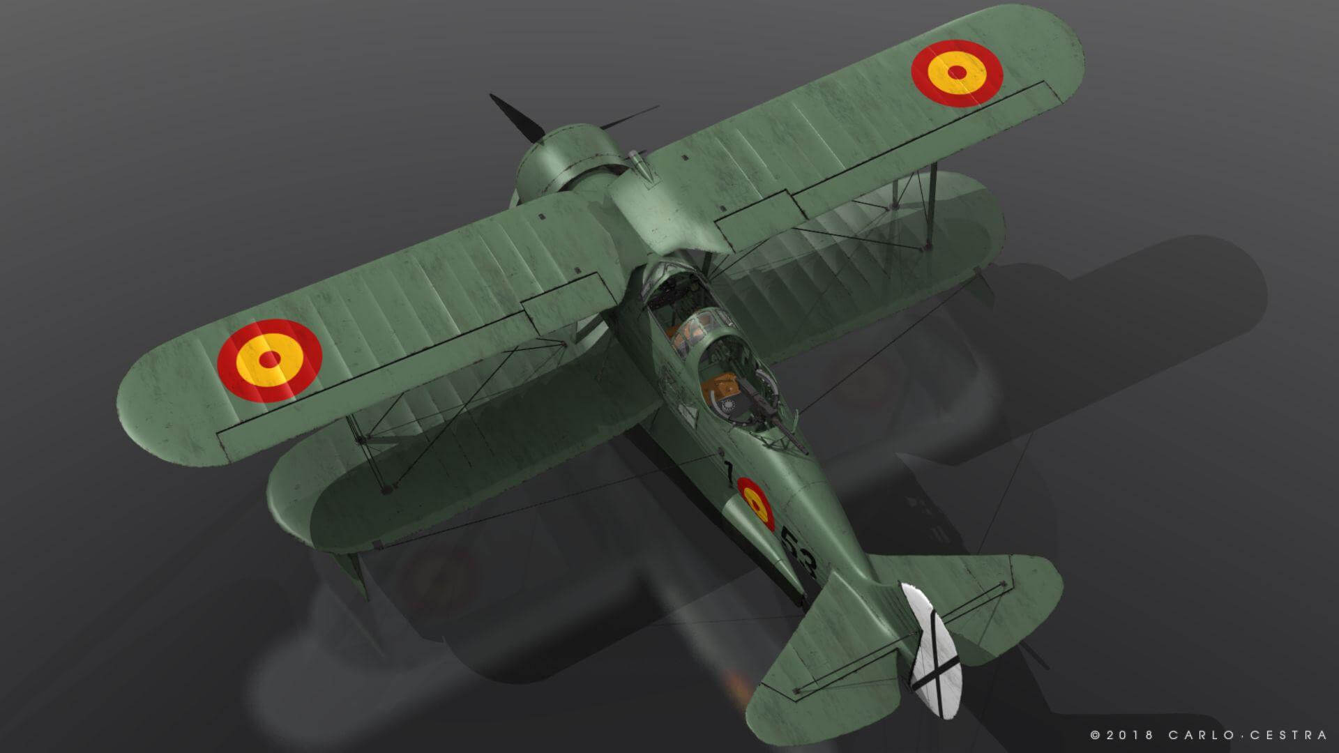 IMAM RO43 Spanish Air Force - 3D Model by Carlo Cestra