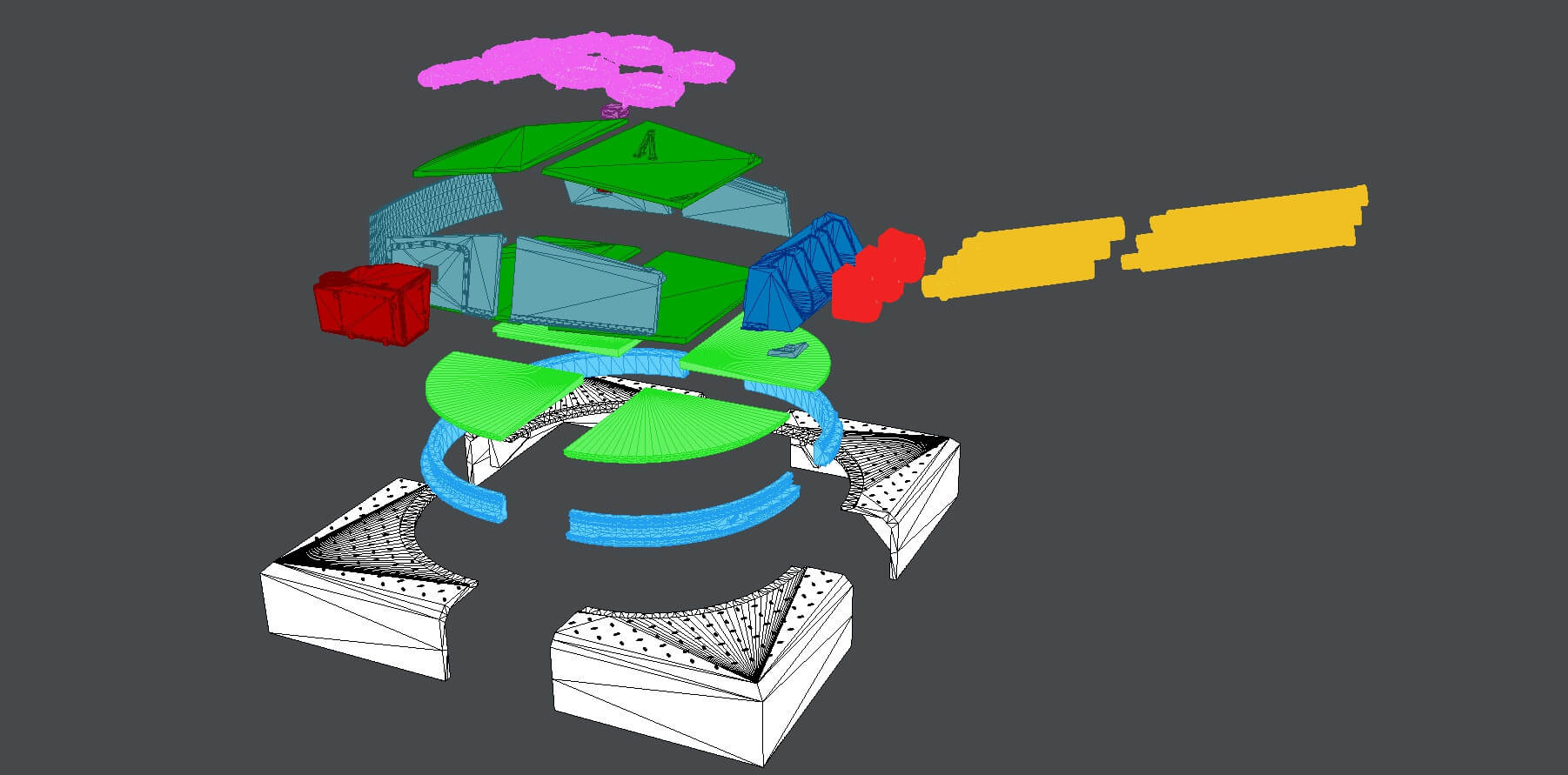 Italian WWII 381-50 Triple Turret - 1-72 Scale 3D Model by Carlo Cestra