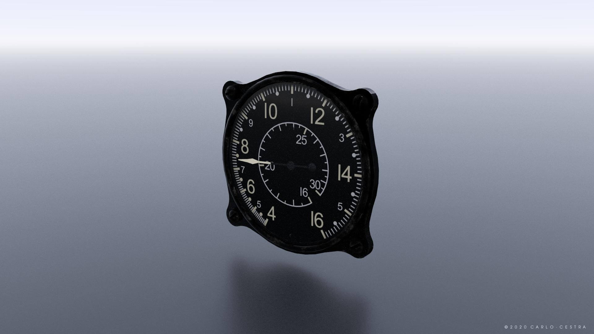 Japanese Airspeed Indicator - 3D Model by Carlo Cestra