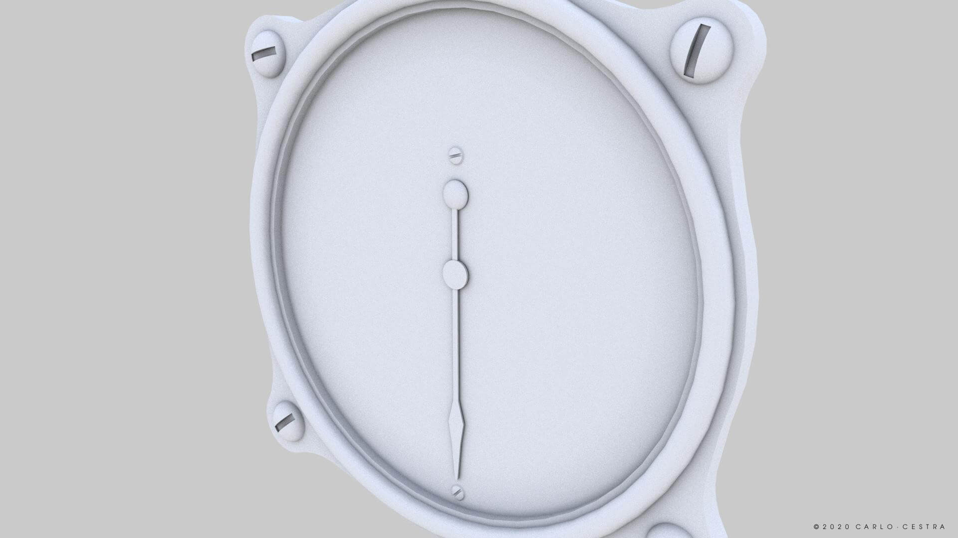 Japanese Airspeed Indicator - 3D Model by Carlo Cestra