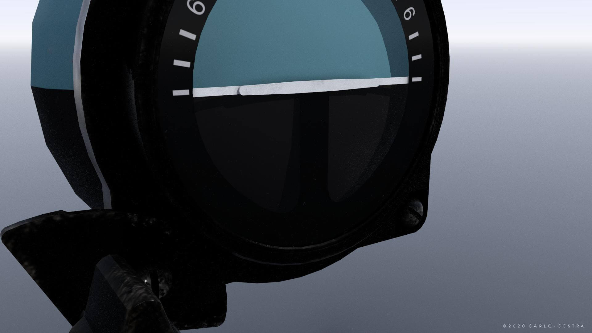 Japanese Artificial Horizon - 3D Model by Carlo Cestra