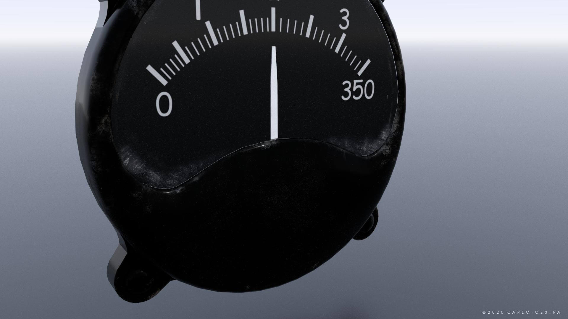 Japanese Cylinder Temperature Gauge - 3D Model by Carlo Cestra