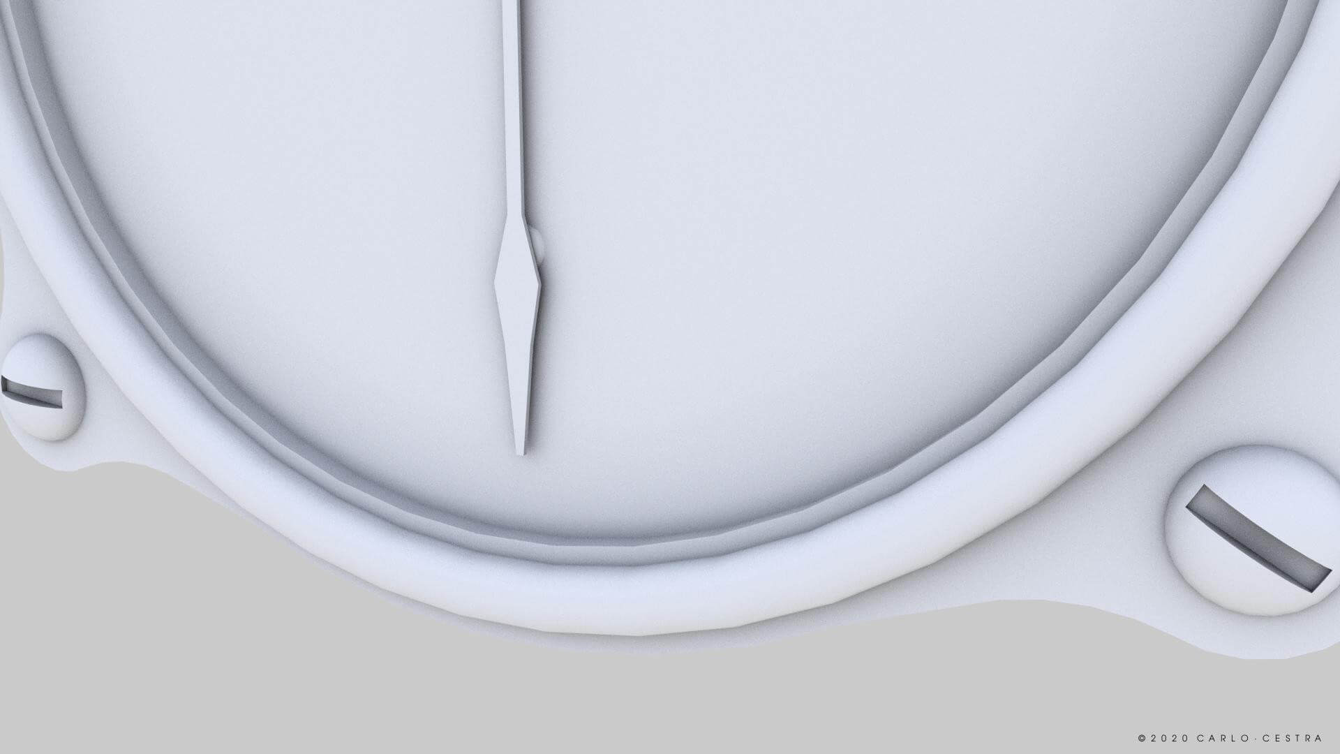 Japanese Intake Manifold Pressure Gauge - 3D Model by Carlo Cestra