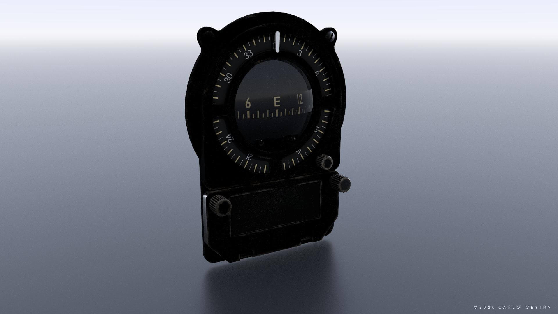 Japanese Magnetic Compass - 3D Model by Carlo Cestra