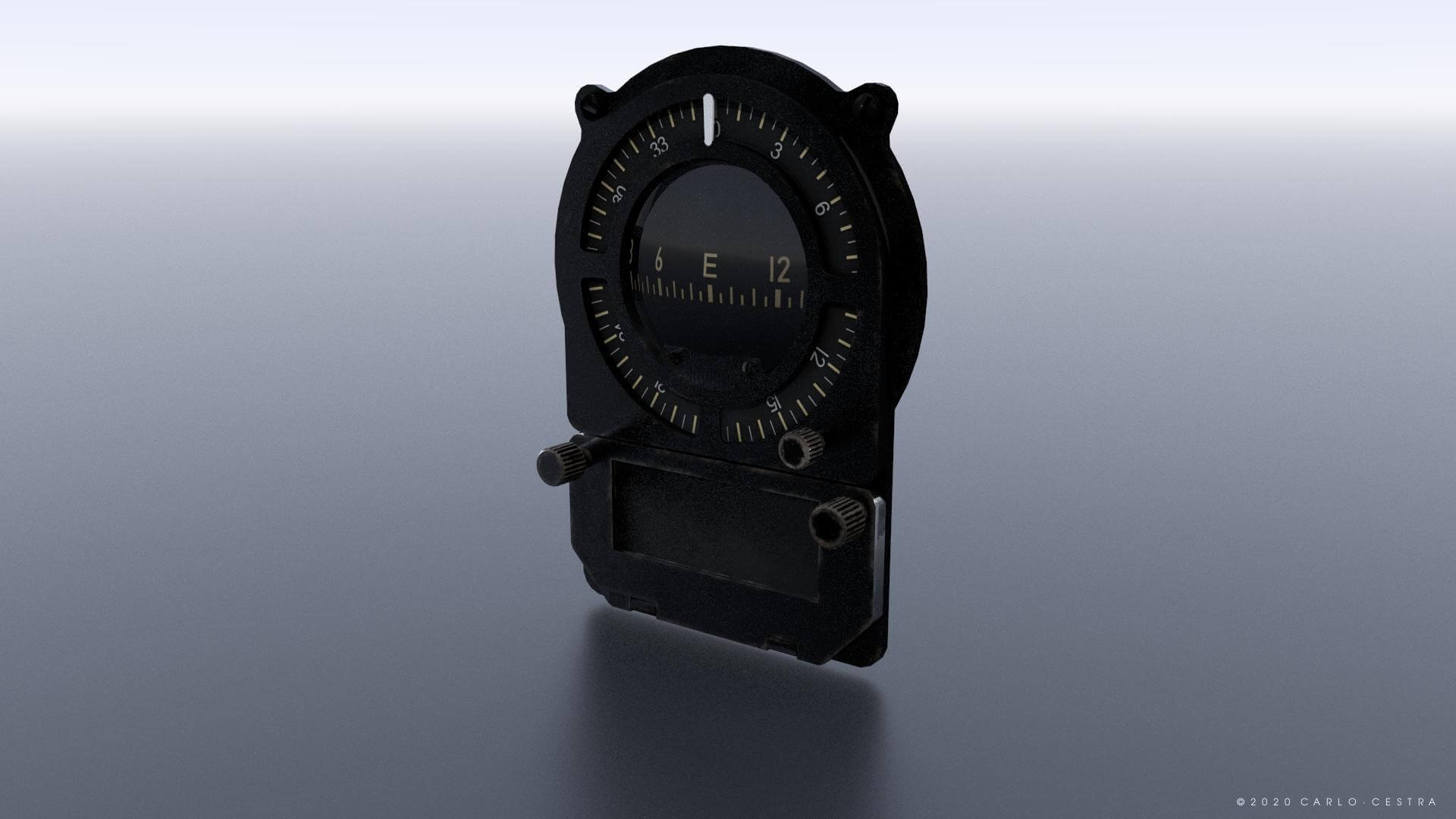Japanese Magnetic Compass - 3D Model by Carlo Cestra