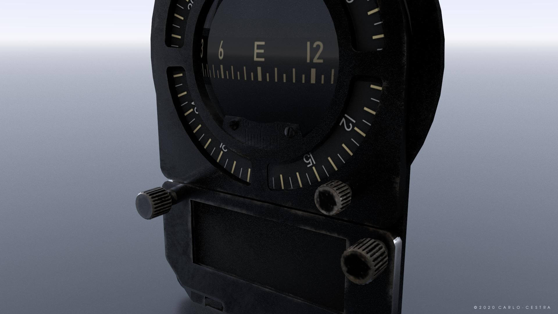 Japanese Magnetic Compass - 3D Model by Carlo Cestra