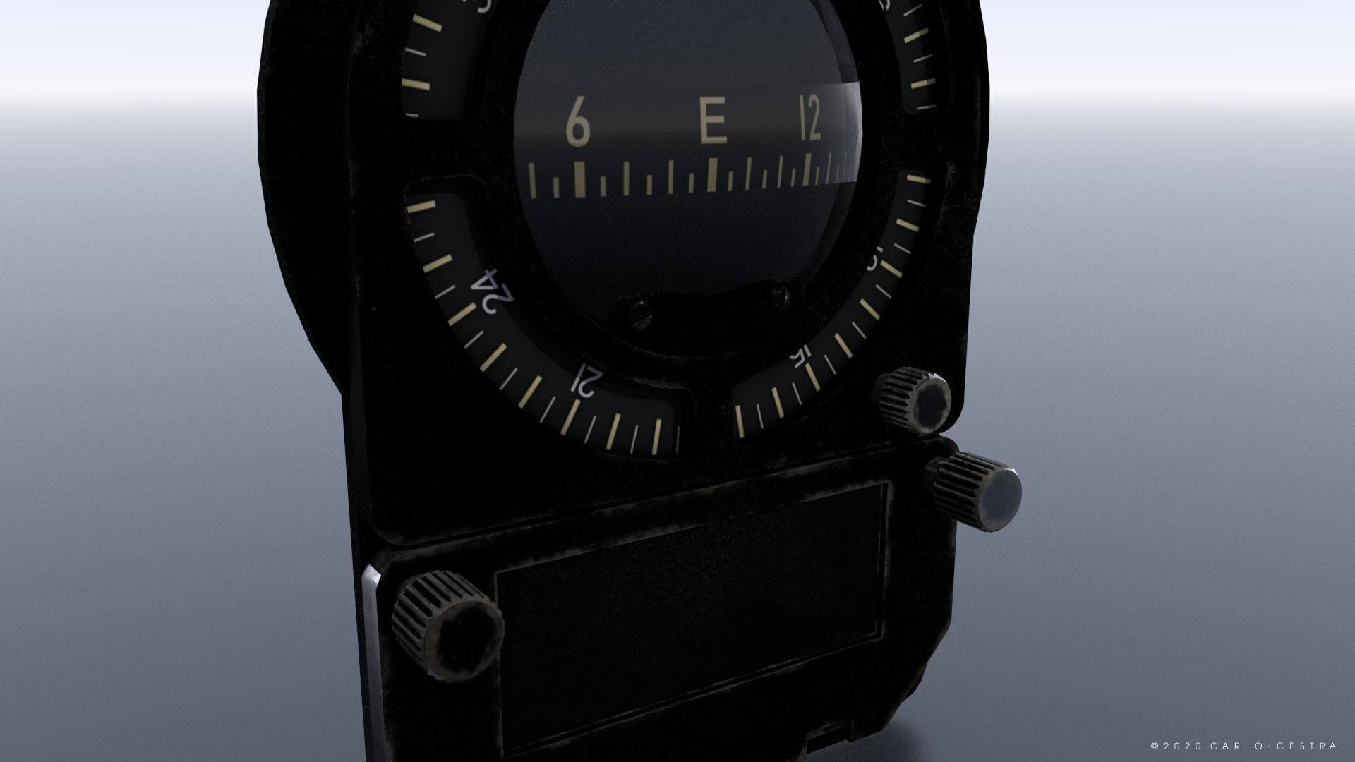 Japanese Magnetic Compass - 3D Model by Carlo Cestra