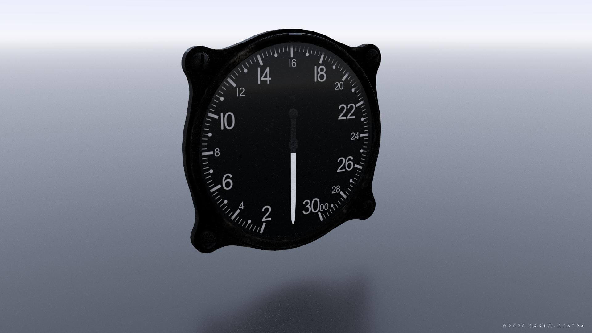 Japanese Tachometer - 3D Model by Carlo Cestra
