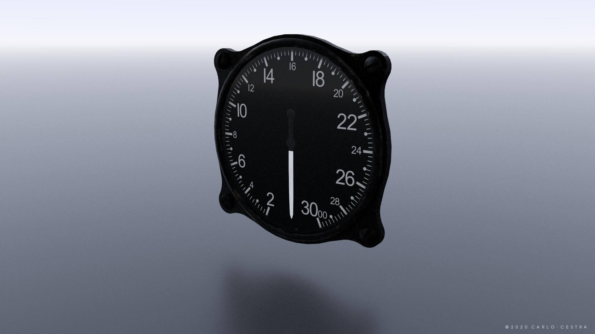 Japanese Tachometer - 3D Model by Carlo Cestra