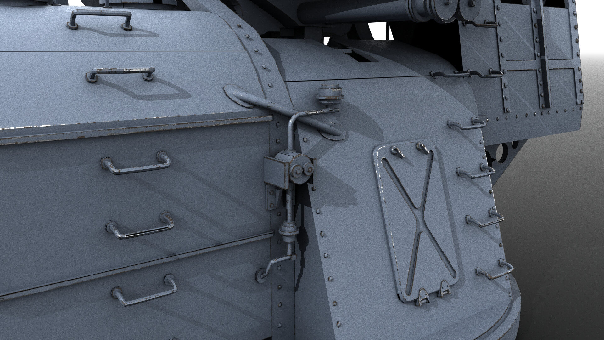Japanese Type 89 AA gun - 3D Model by Carlo Cestra