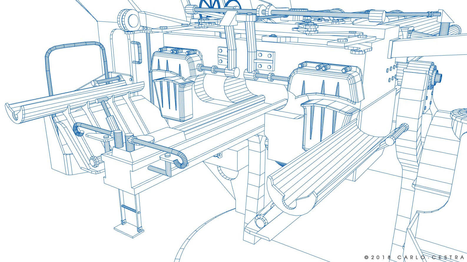 Japanese Type 89 AA gun - 3D Model by Carlo Cestra