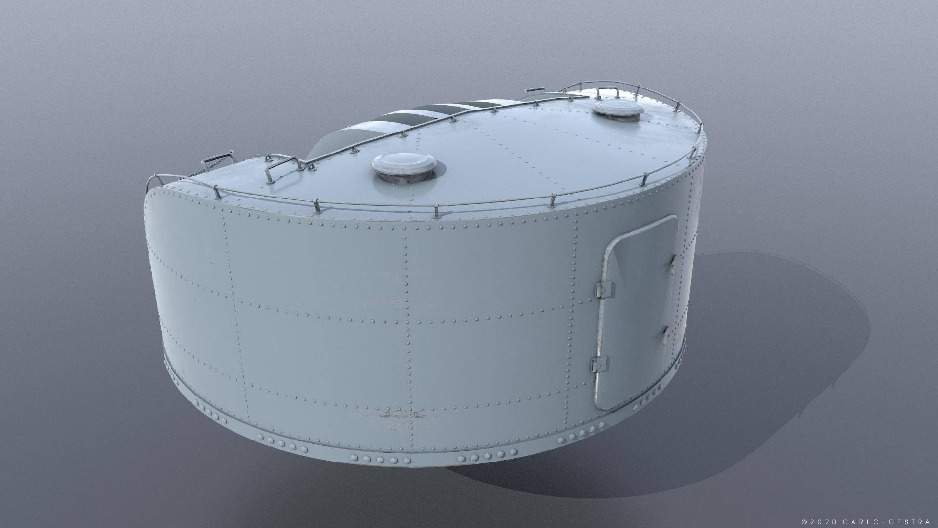 Japanese Type 96 AA Gun - 1945 3D Model by Carlo Cestra