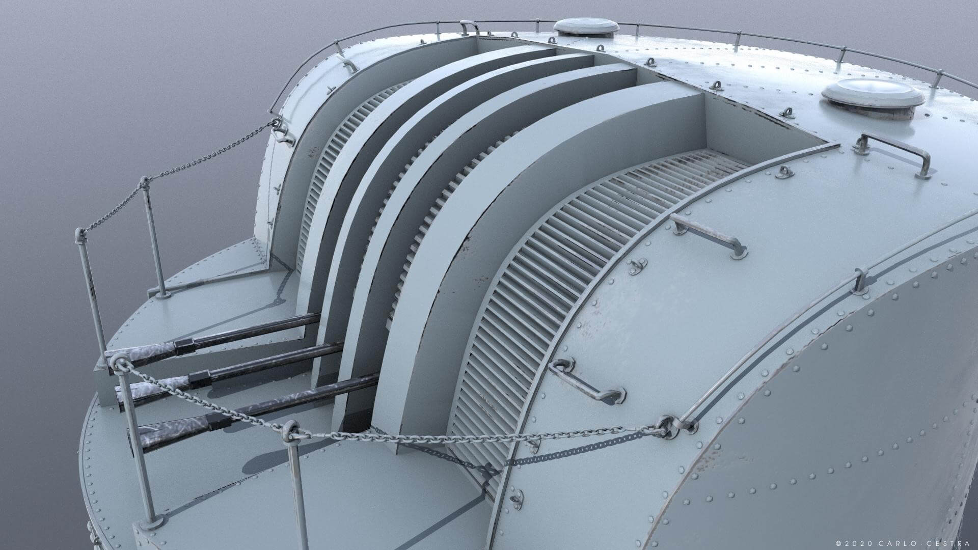 Japanese Type 96 AA Gun - 1945 3D Model by Carlo Cestra