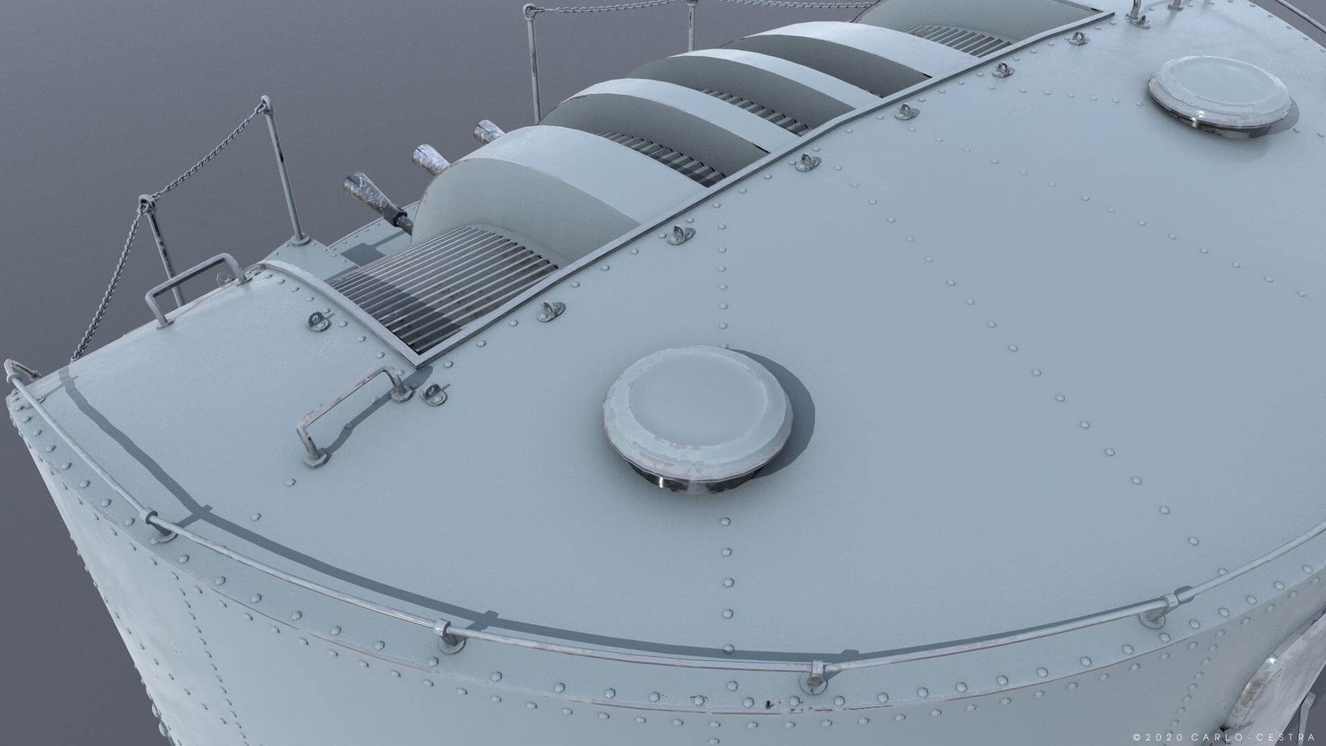 Japanese Type 96 AA Gun - 1945 3D Model by Carlo Cestra