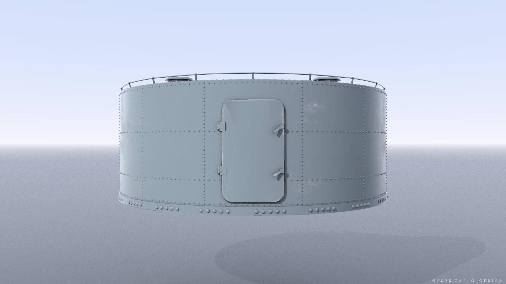 Japanese Type 96 AA Gun - 1945 3D Model by Carlo Cestra