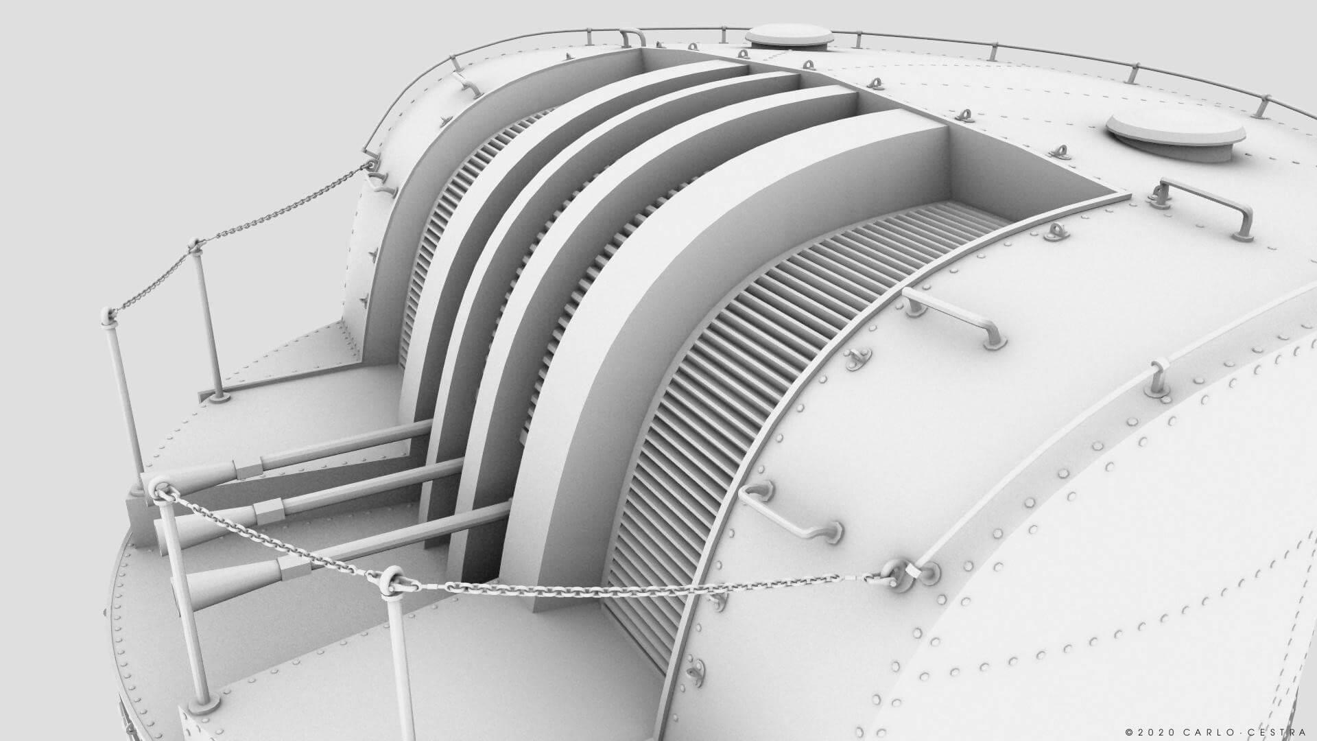 Japanese Type 96 AA Gun - 1945 3D Model by Carlo Cestra