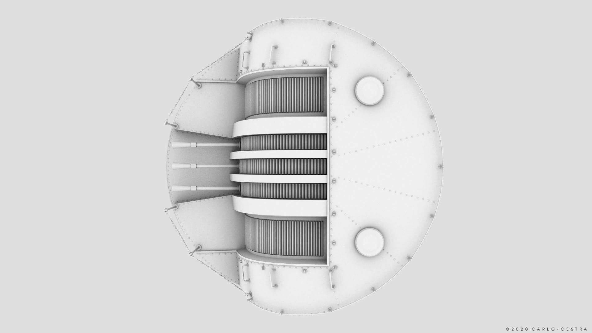 Japanese Type 96 AA Gun - 1945 3D Model by Carlo Cestra