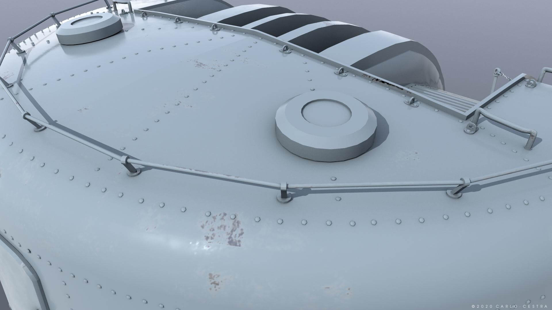 Japanese Type 96 AA Gun - 1941 3D Model by Carlo Cestra