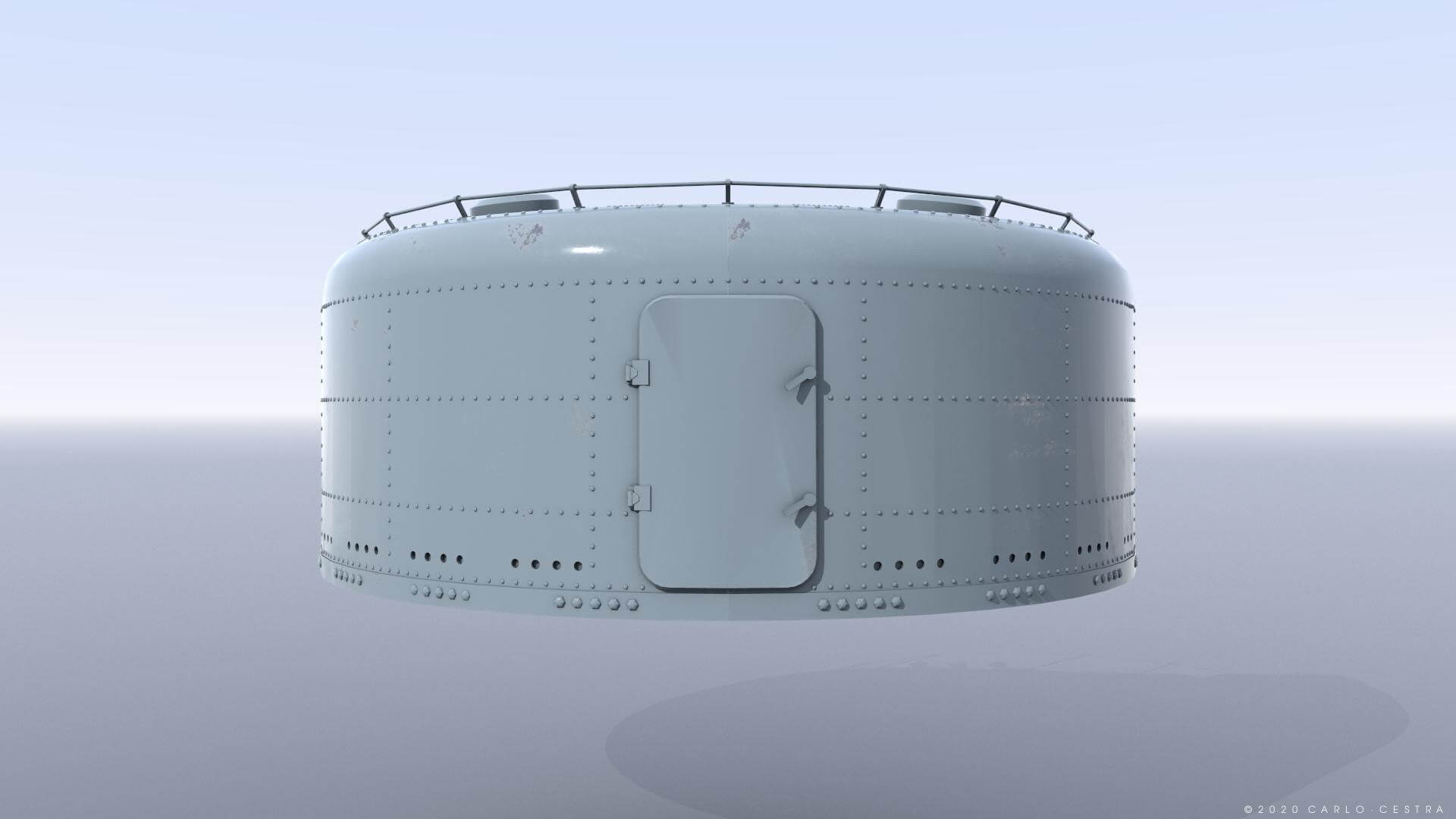 Japanese Type 96 AA Gun - 1941 3D Model by Carlo Cestra