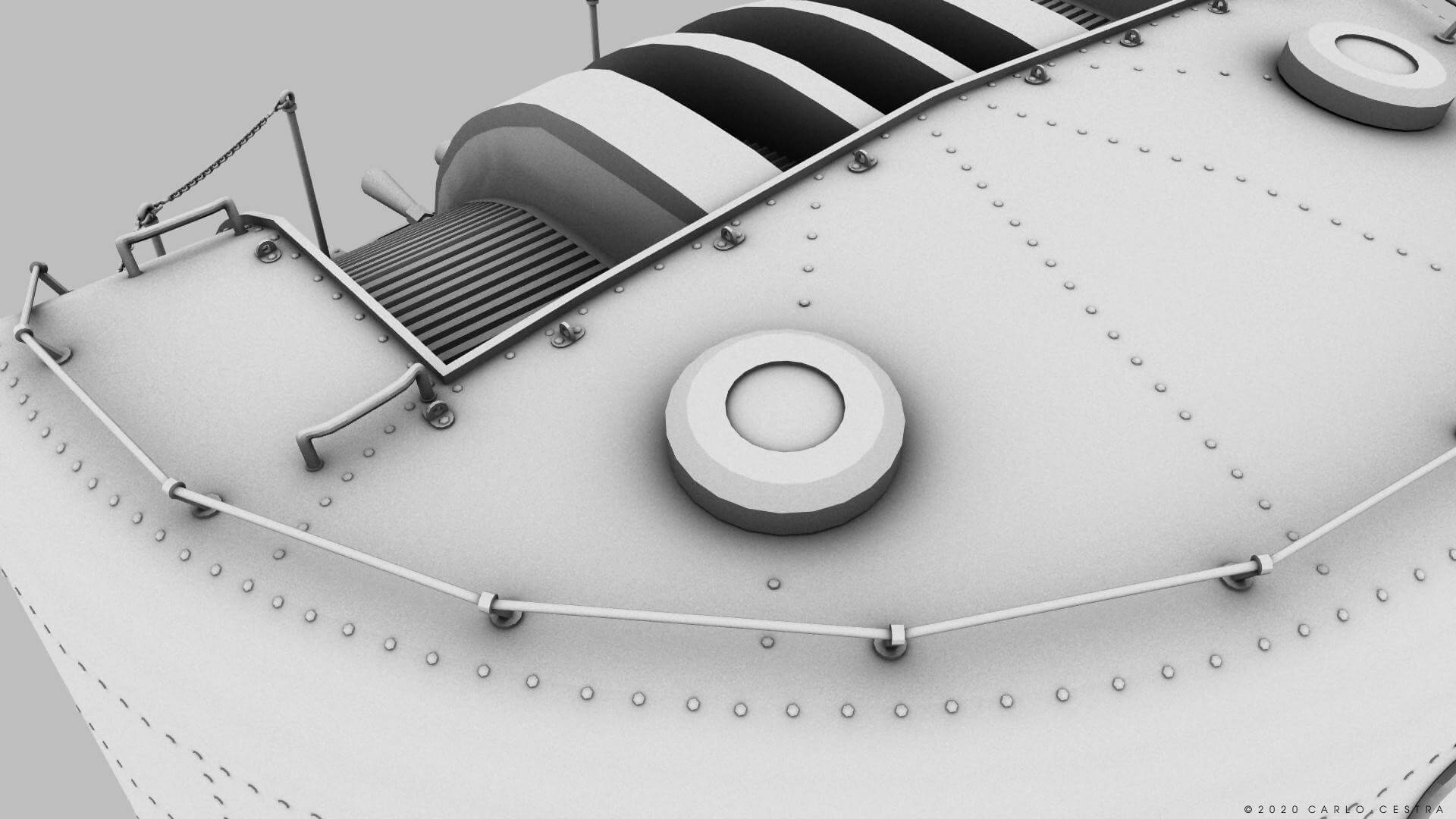 Japanese Type 96 AA Gun - 1941 3D Model by Carlo Cestra