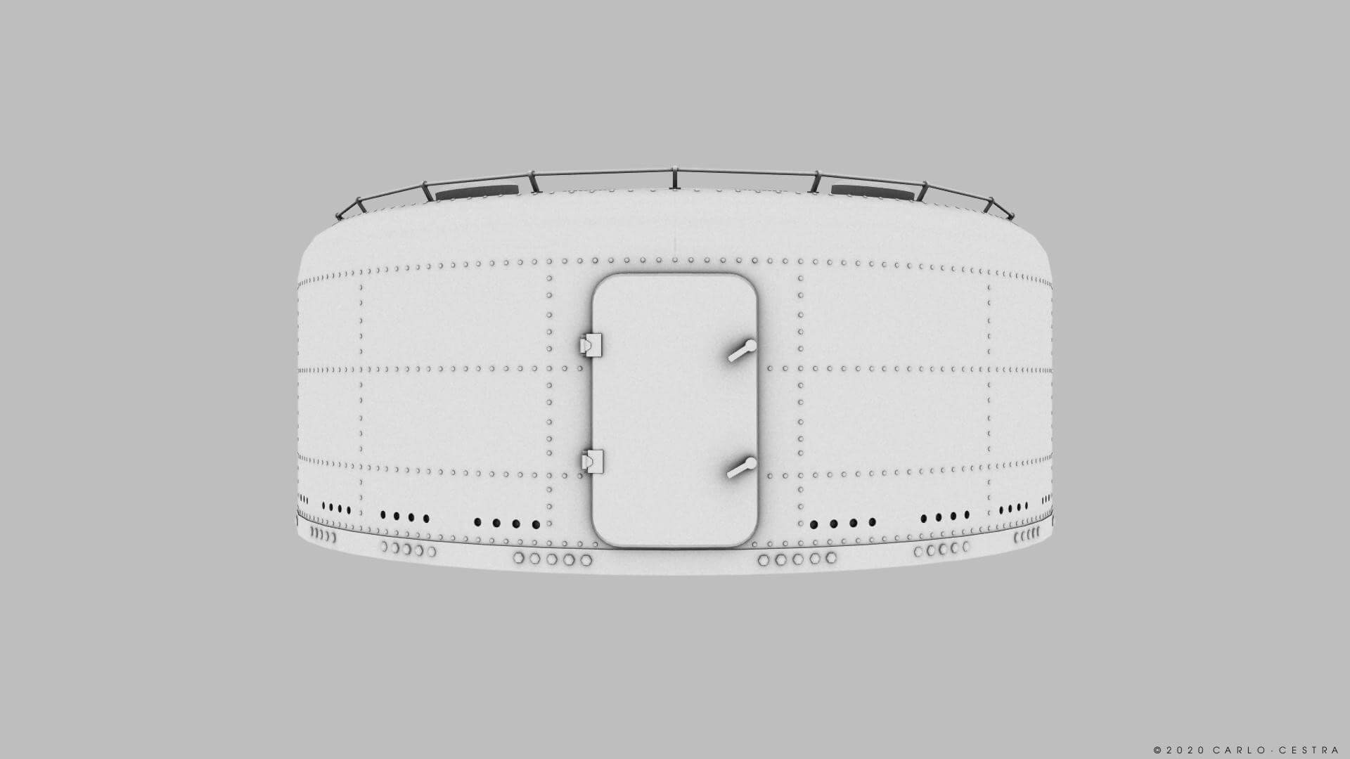 Japanese Type 96 AA Gun - 1941 3D Model by Carlo Cestra