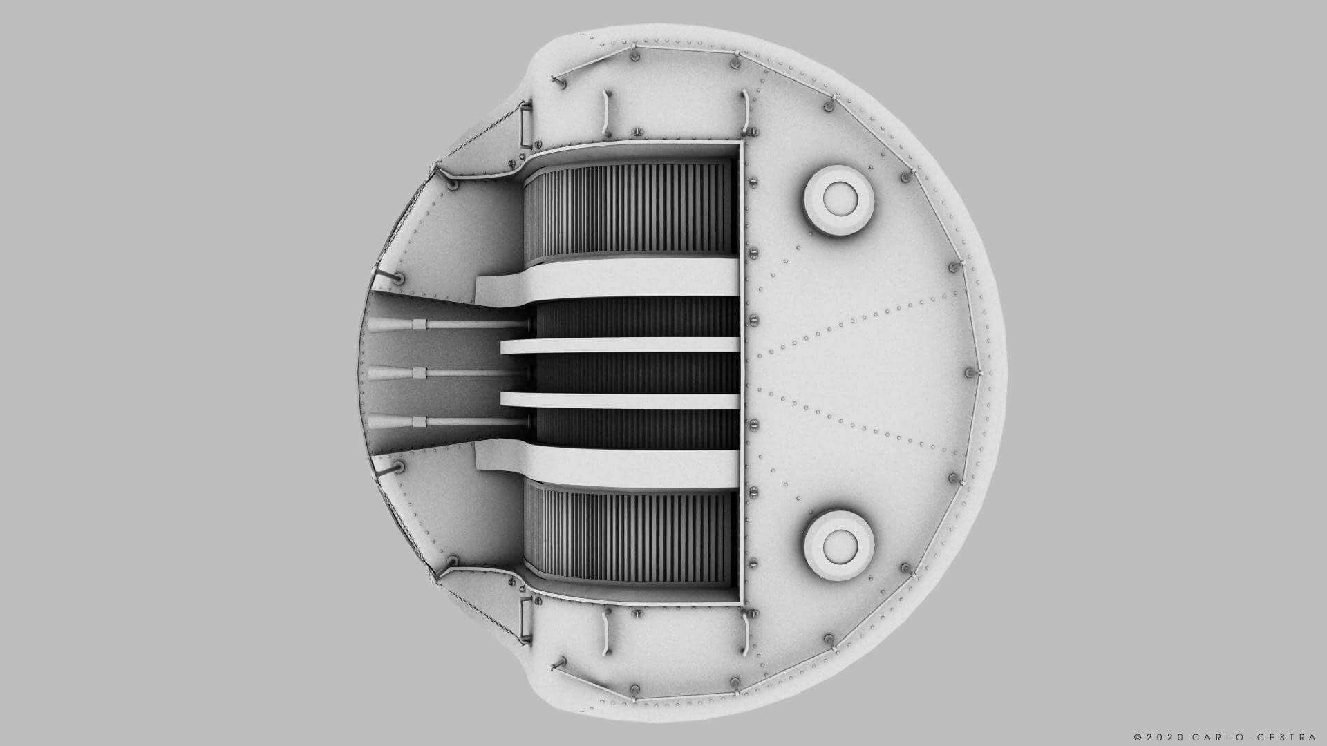Japanese Type 96 AA Gun - 1941 3D Model by Carlo Cestra