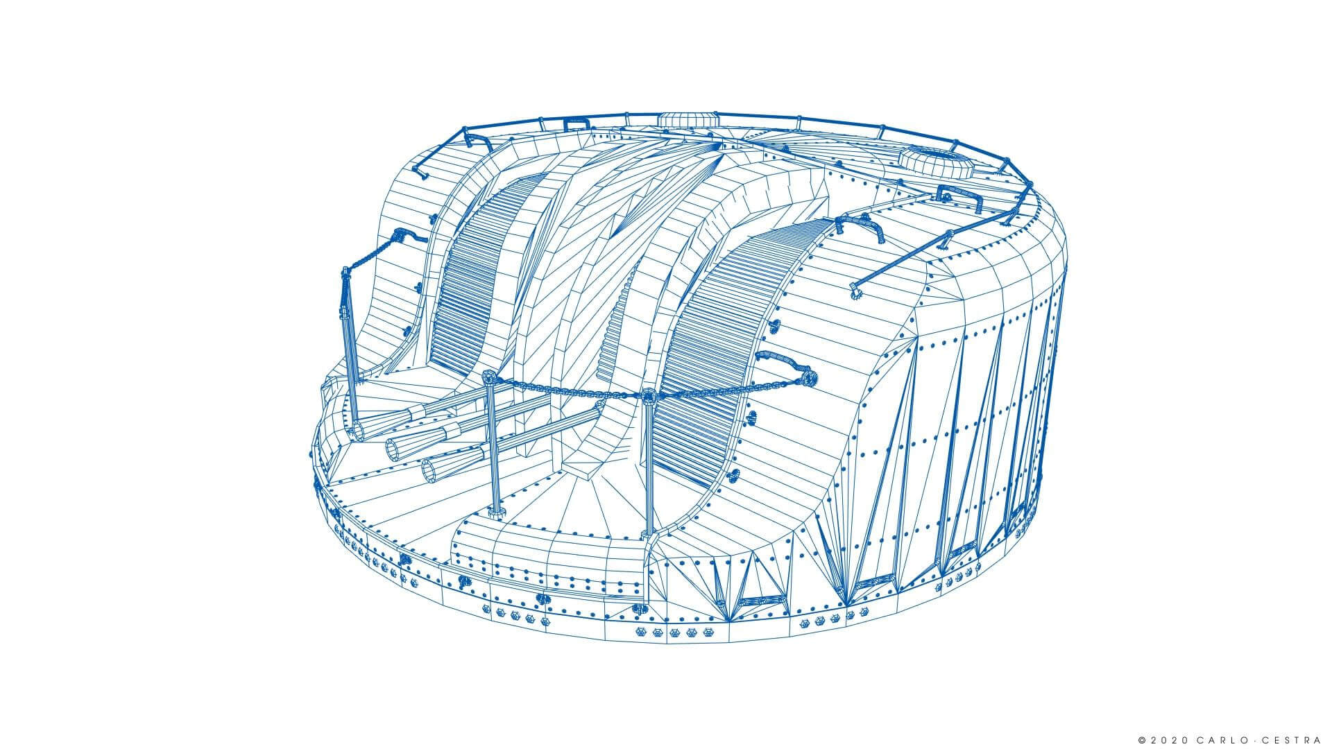 Japanese Type 96 AA Gun - 1941 3D Model by Carlo Cestra