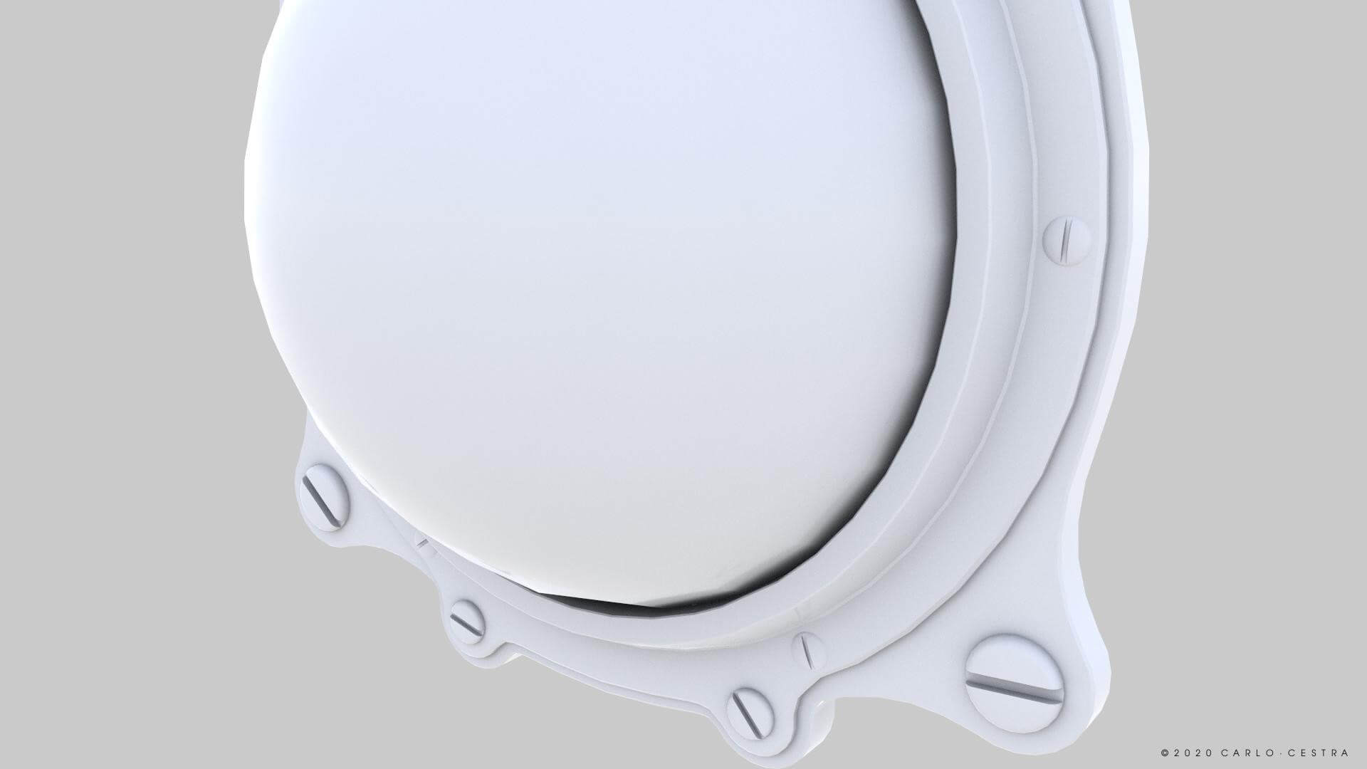 Luftwaffe Magnetic Compass Gauge - 3D Model by Carlo Cestra