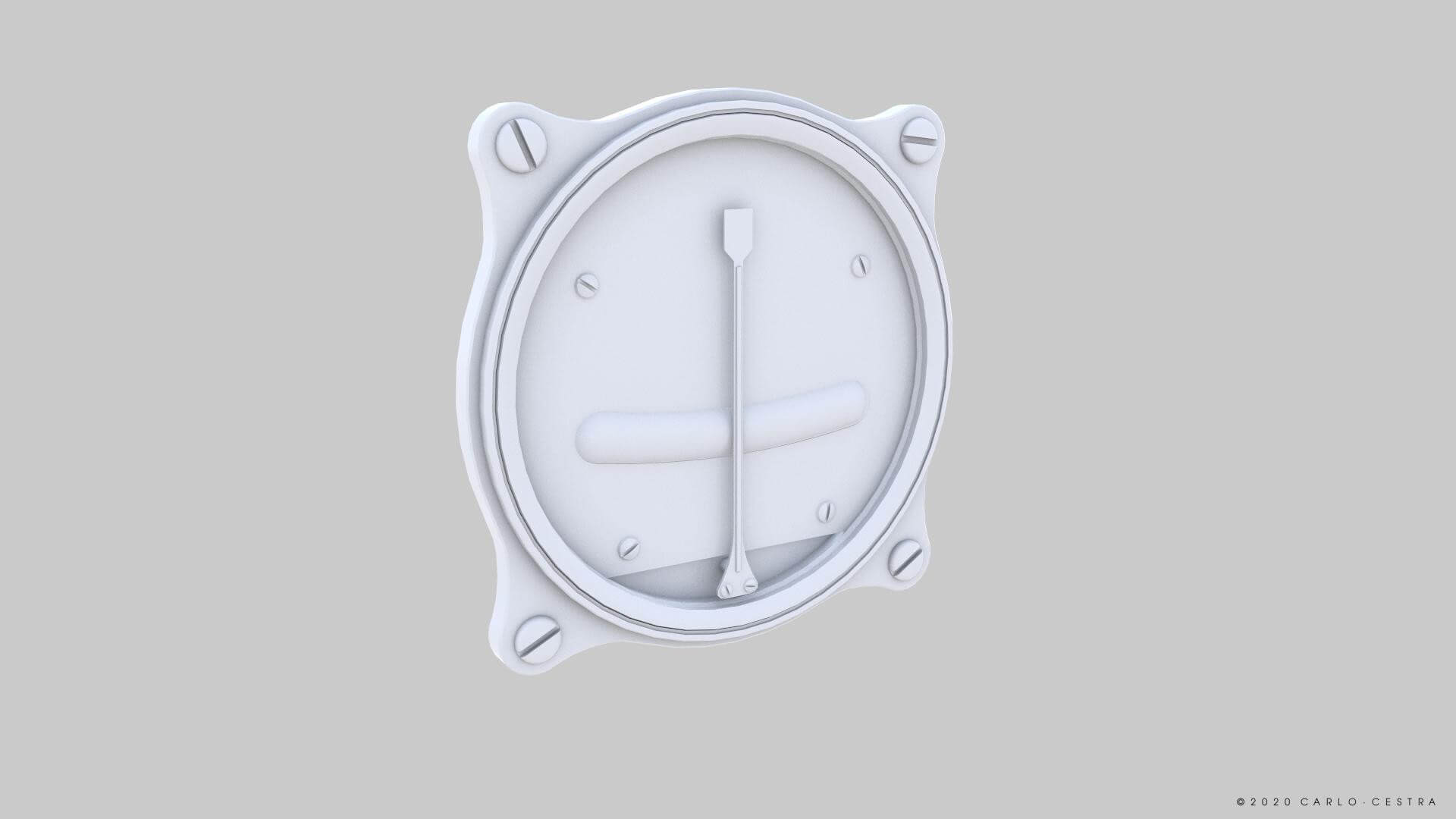 Luftwaffe Turn and Bank Indicator - 3D Model by Carlo Cestra